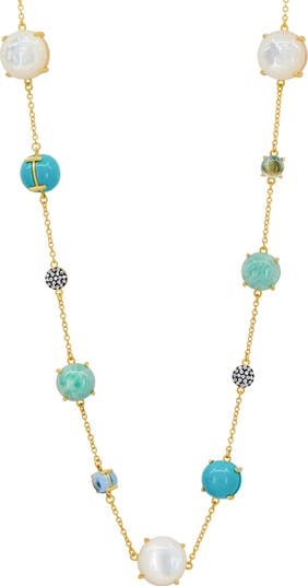 FREIDA ROTHMAN Multistone Long Necklace | Nordstromrack