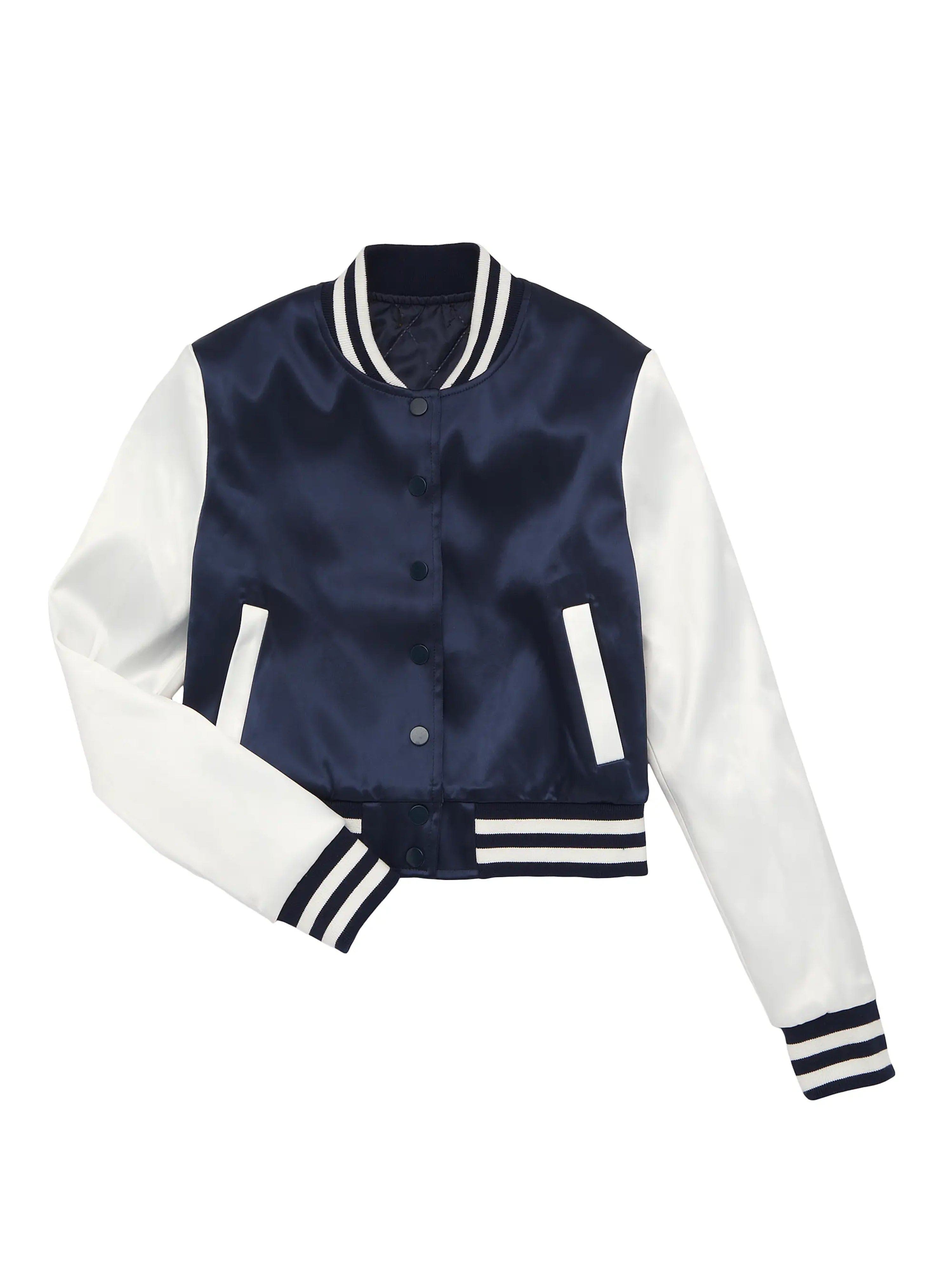 Theme Valley Satin Varsity Jacket | Nordstrom