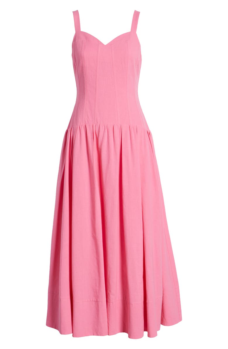 MOON RIVER Corset Bodice Drop Waist Dress | Nordstromrack