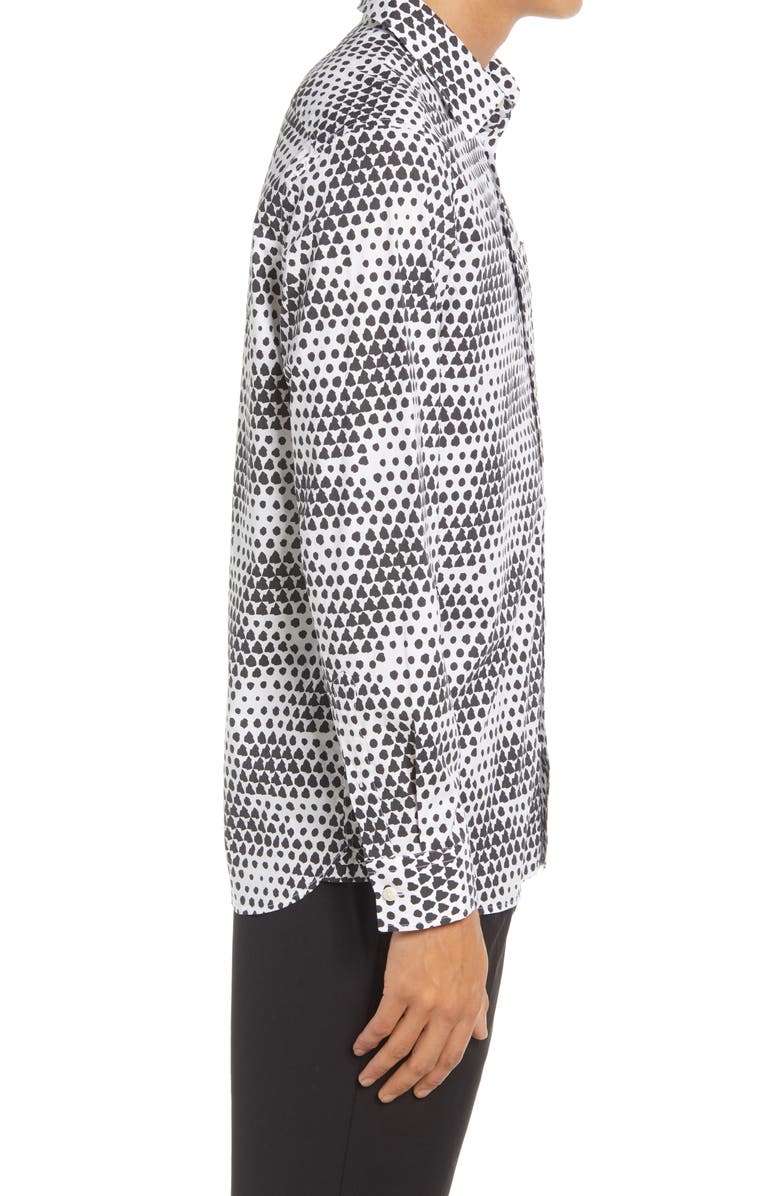 Ted Baker London Hudson Geo Tile Long Sleeve Button-Up Shirt ...