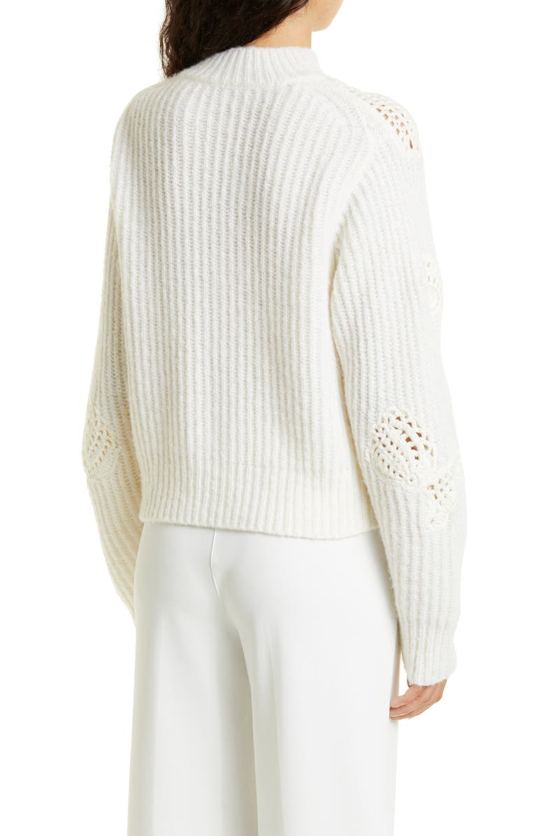 Vince Crochet Shell Accent Rib Sweater | Nordstromrack