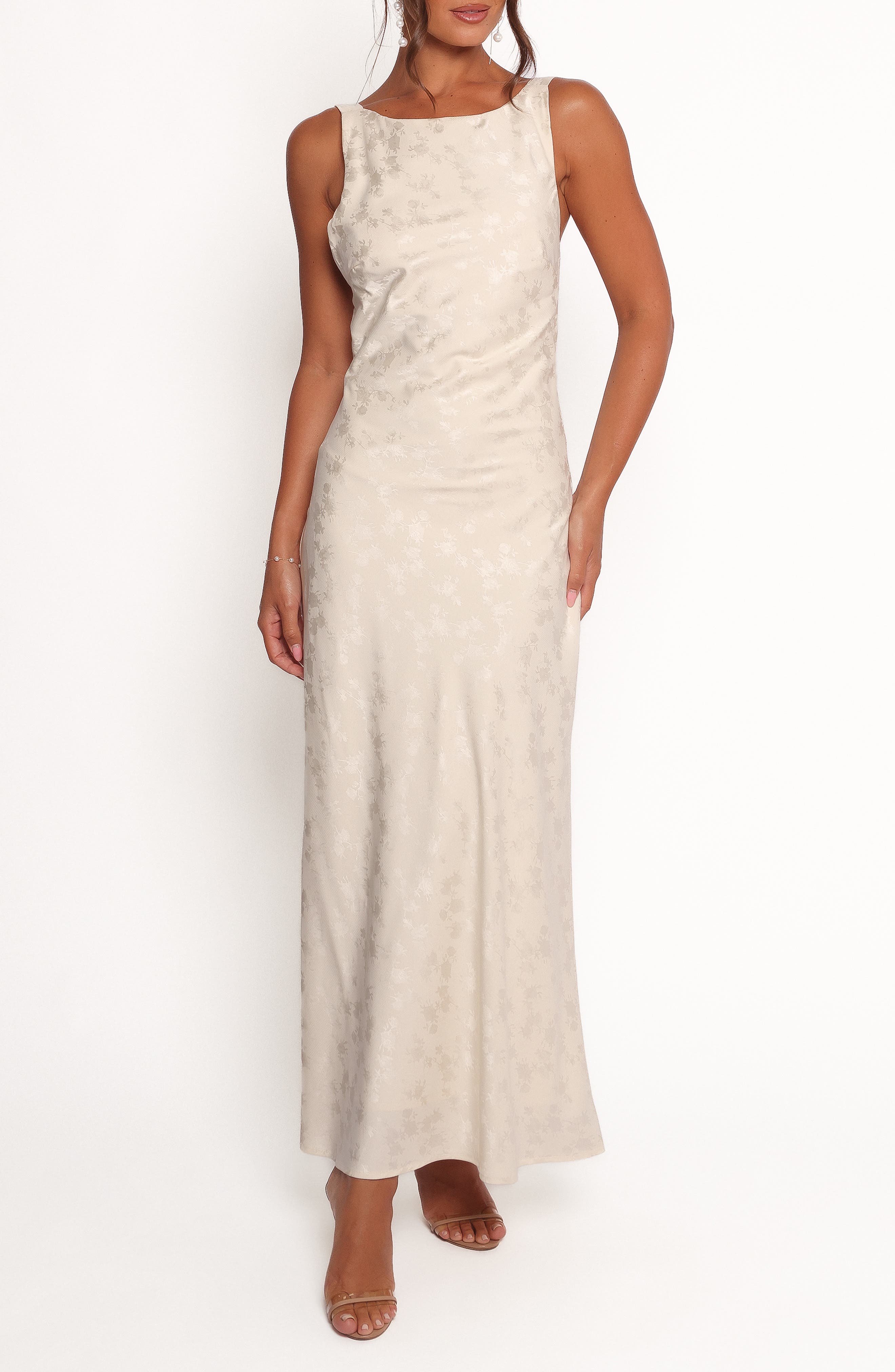 Petal & Pup Malie Jacquard Satin Maxi Dress | Nordstrom