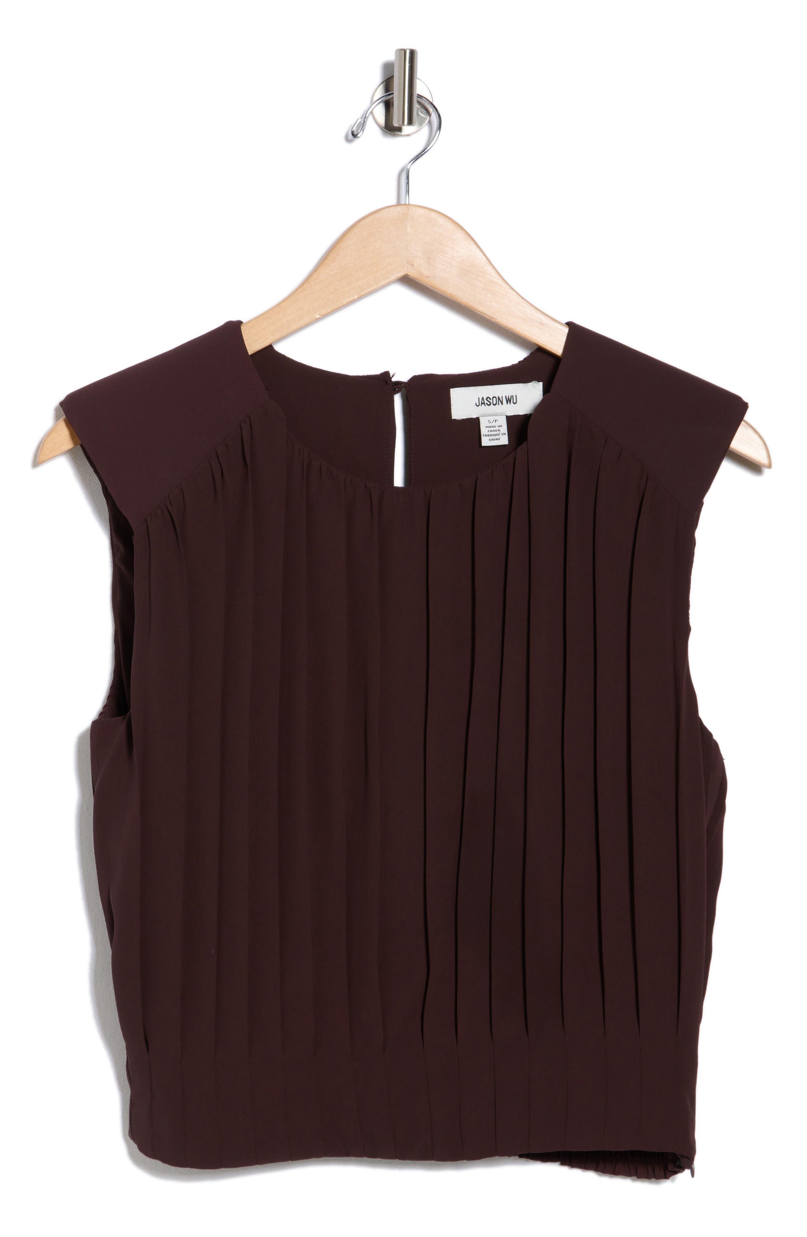 JASON WU Pleated Sleeveless Crop Top | Nordstromrack