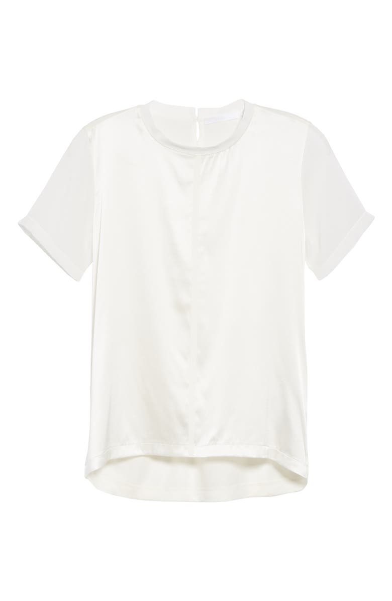 BOSS Efrona Sheer Sleeve Top | Nordstromrack