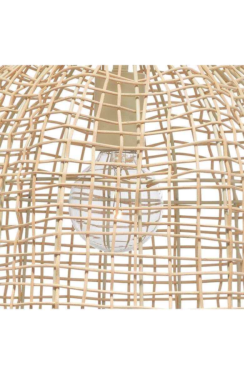 SHINE STUDIO Whisper Hand-Woven Natural Rattan Light Canopy | Nordstromrack