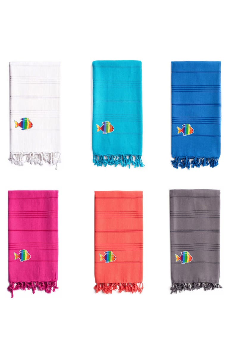 Linum Home Textiles 100% Turkish Cotton Summer Fun Sparkling Rainbow ...