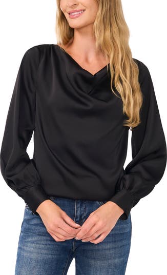 CeCe Cowl Neck Charmeuse Top | Nordstrom