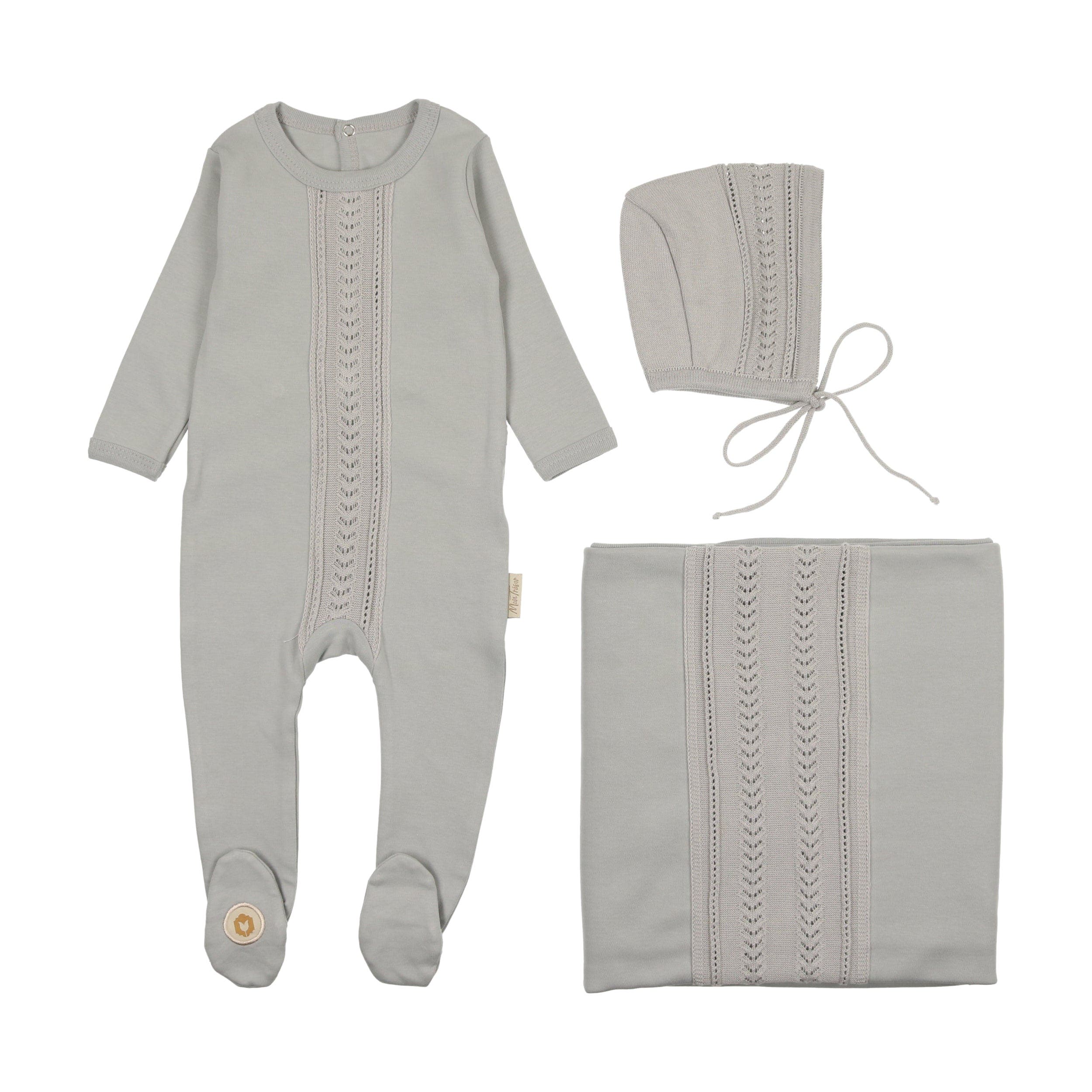 Mon Tresor Bebe Strip of Sweetness Layette Set | Nordstrom