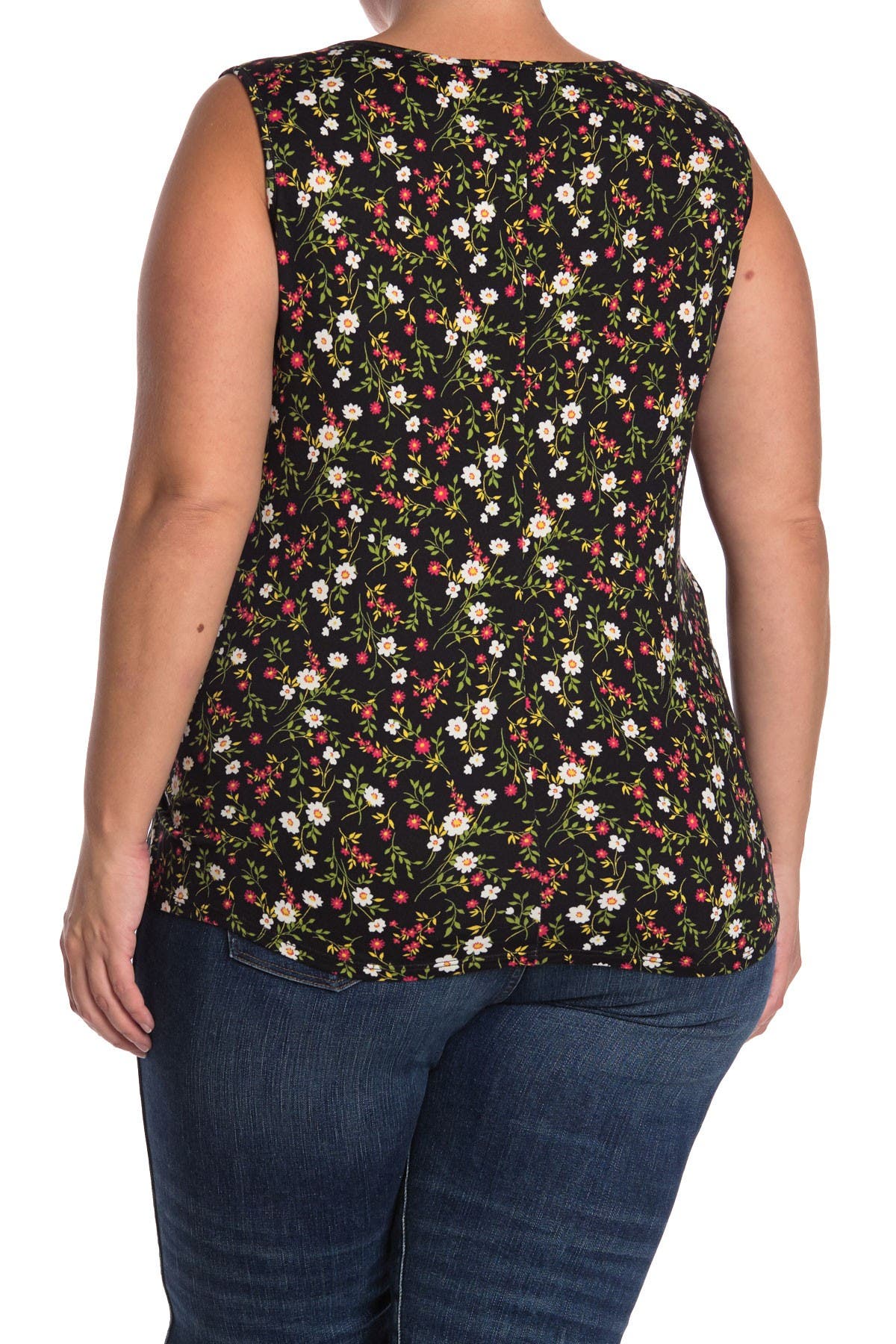 VANITY ROOM Side Tie Floral Print Top | Nordstromrack