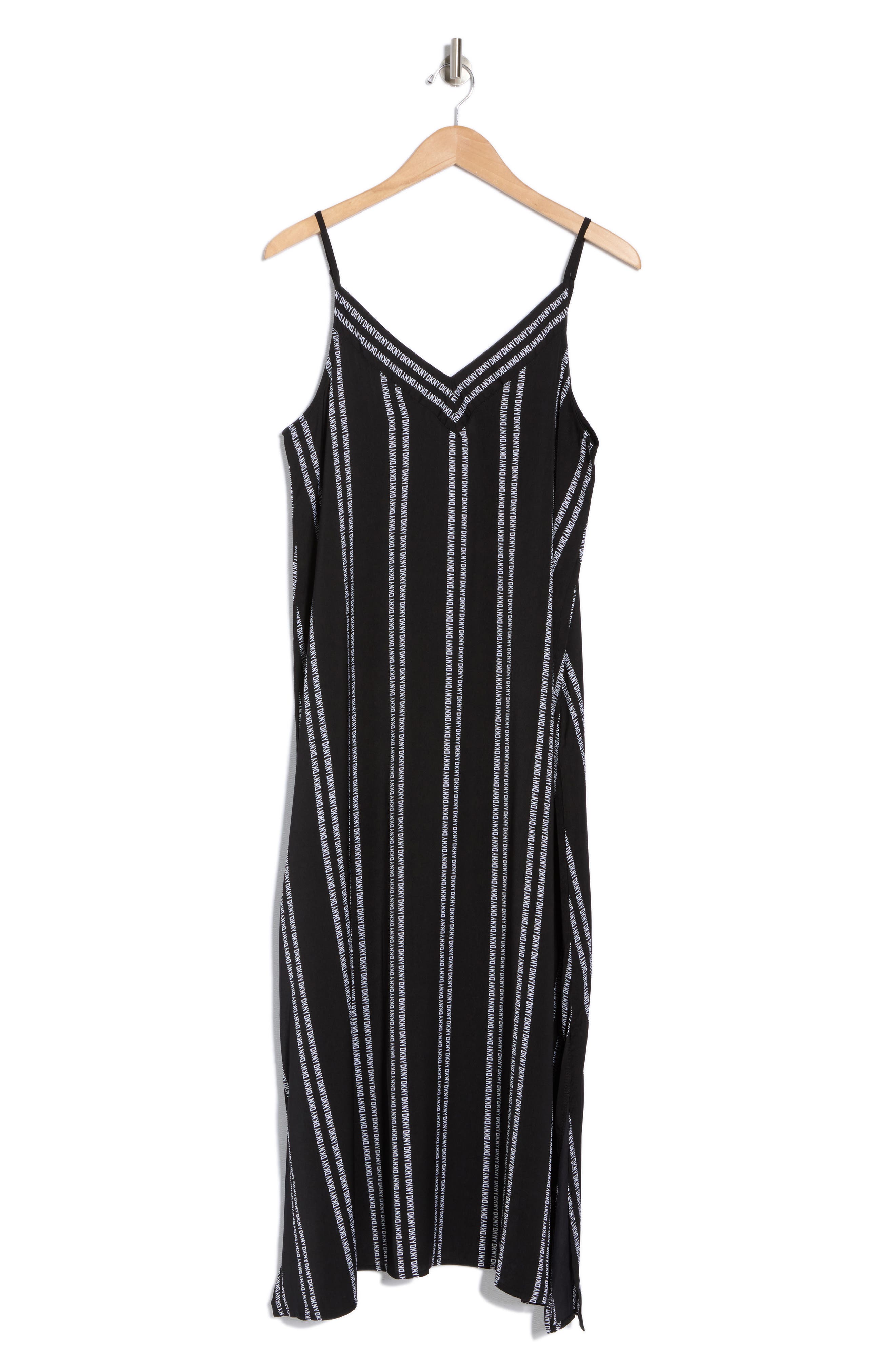 DKNY Logo V-Neck Nightgown | Nordstromrack