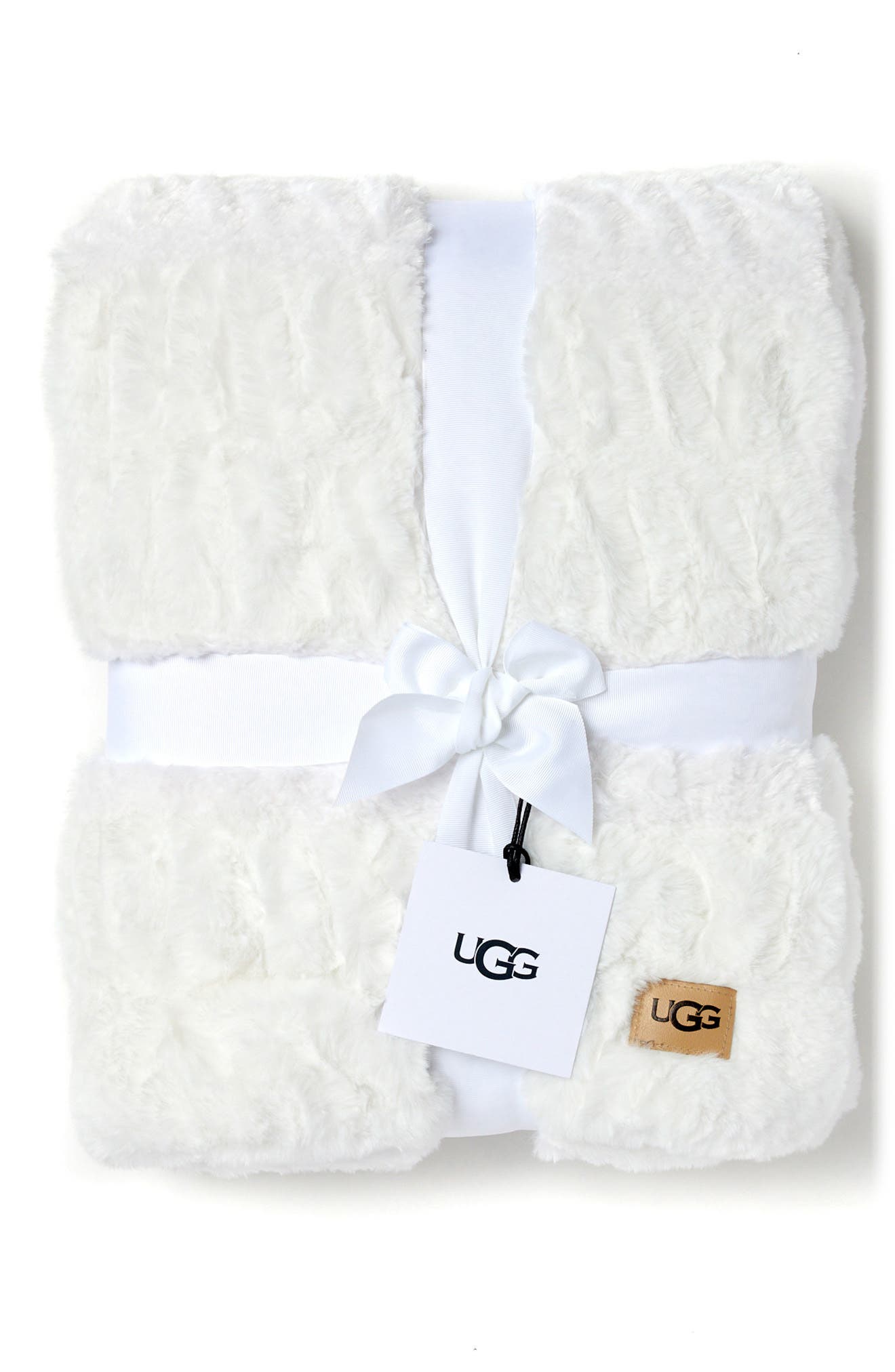 UGG® Alston Faux Fur Throw Blanket | Nordstrom