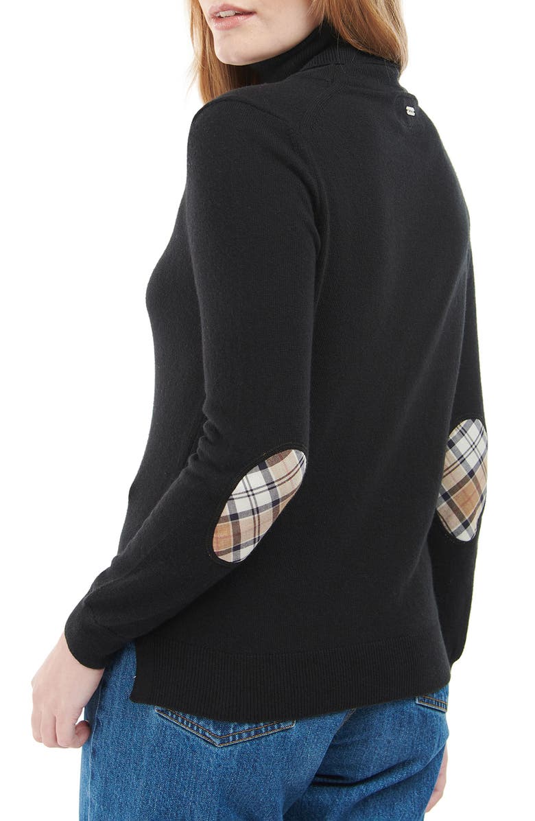 Barbour Pendle Elbow Patch Turtleneck Sweater | Nordstrom