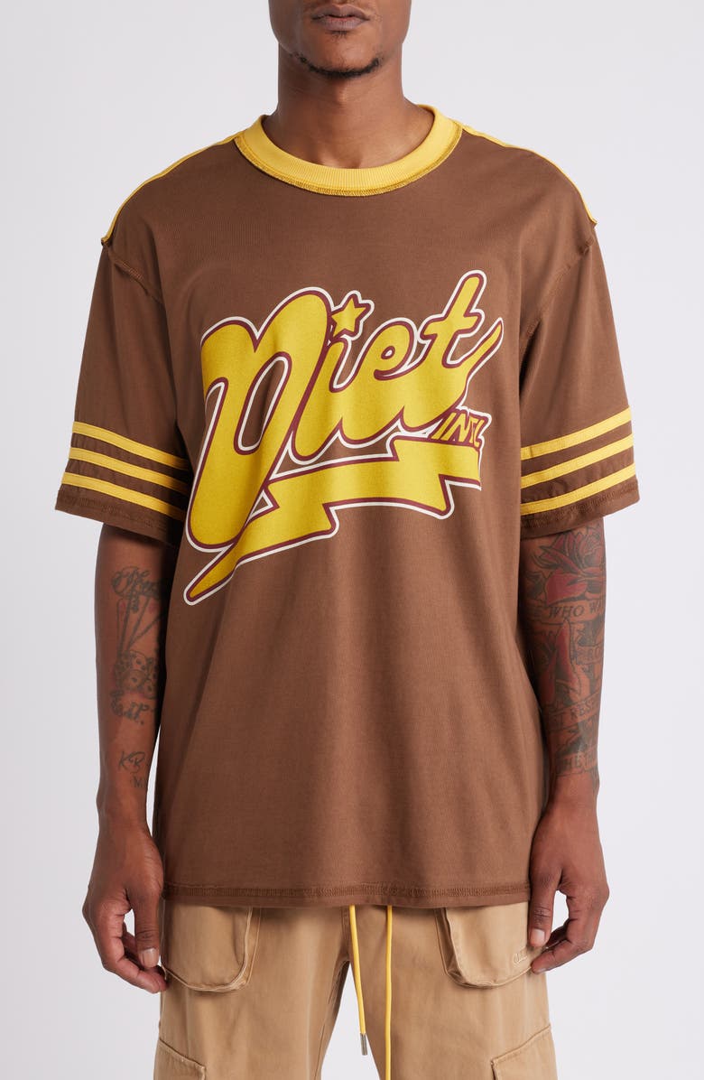 DIET STARTS MONDAY Striped Bolt Cotton Graphic T-Shirt | Nordstromrack