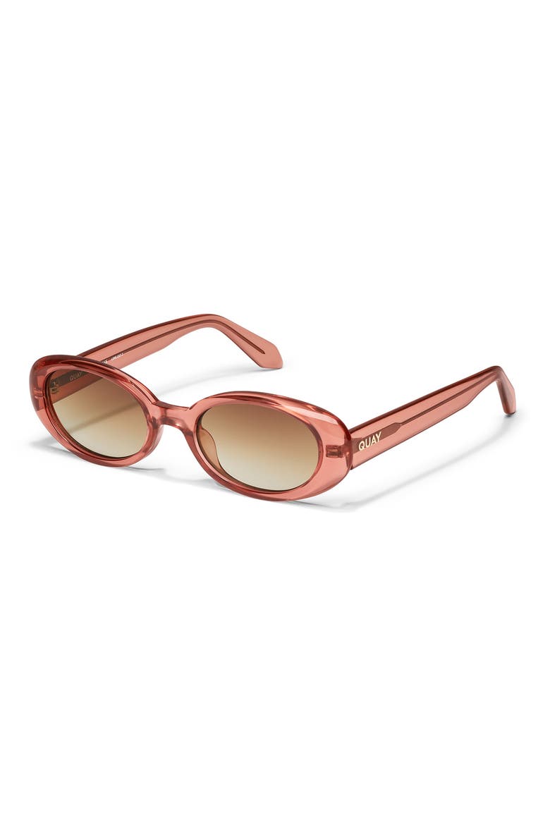 Felt Cute 52mm Gradient Small Oval Sunglasses (Women) | Nordstromrack