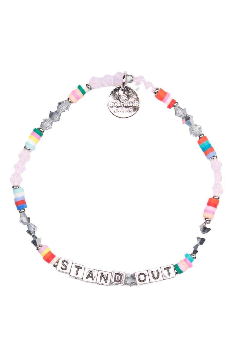 Little Words Project Silver Plated Stand Out Beaded Bracelet ...