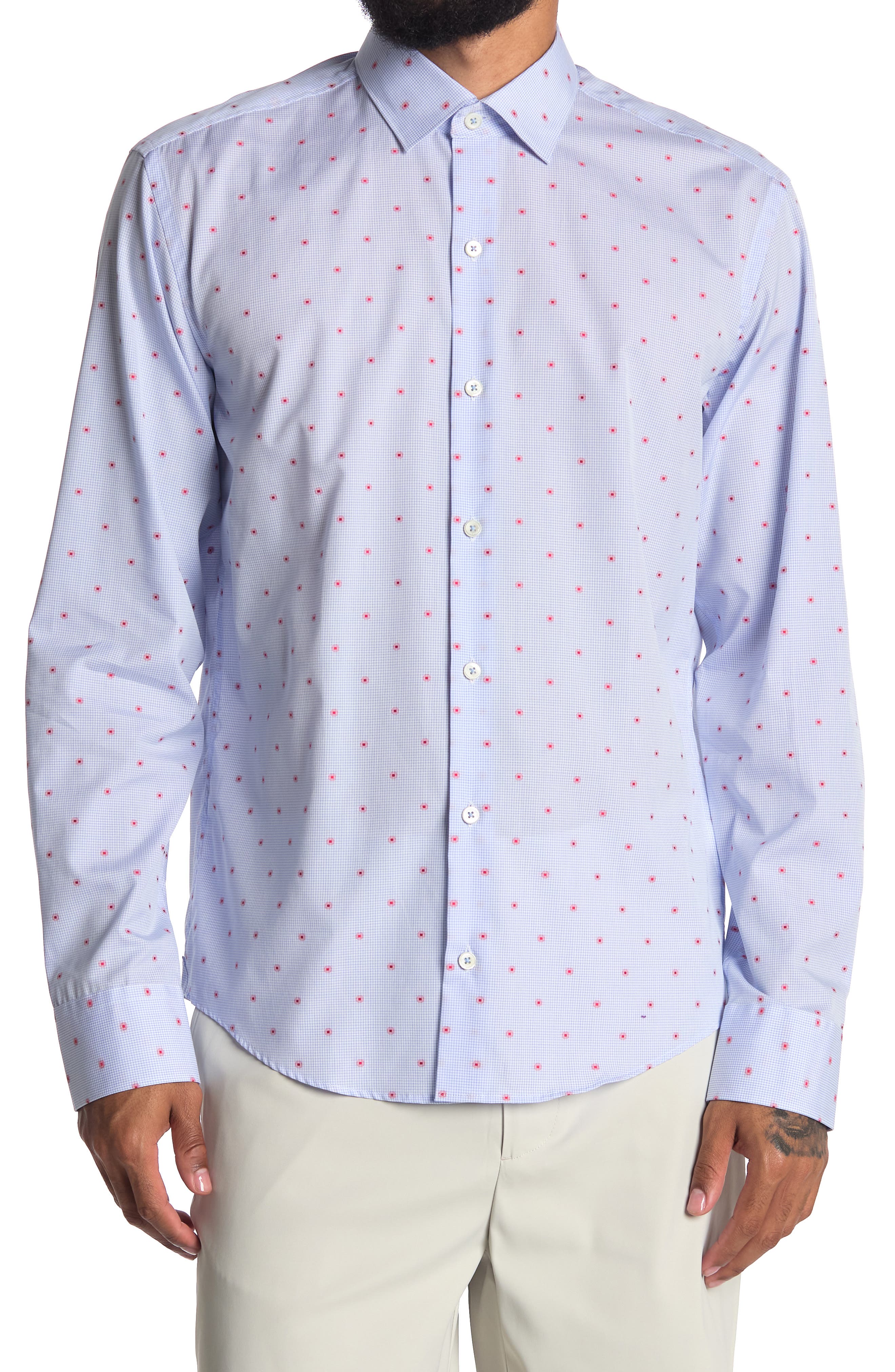 Bugatchi Patterned Long Sleeve Shirt | Nordstromrack