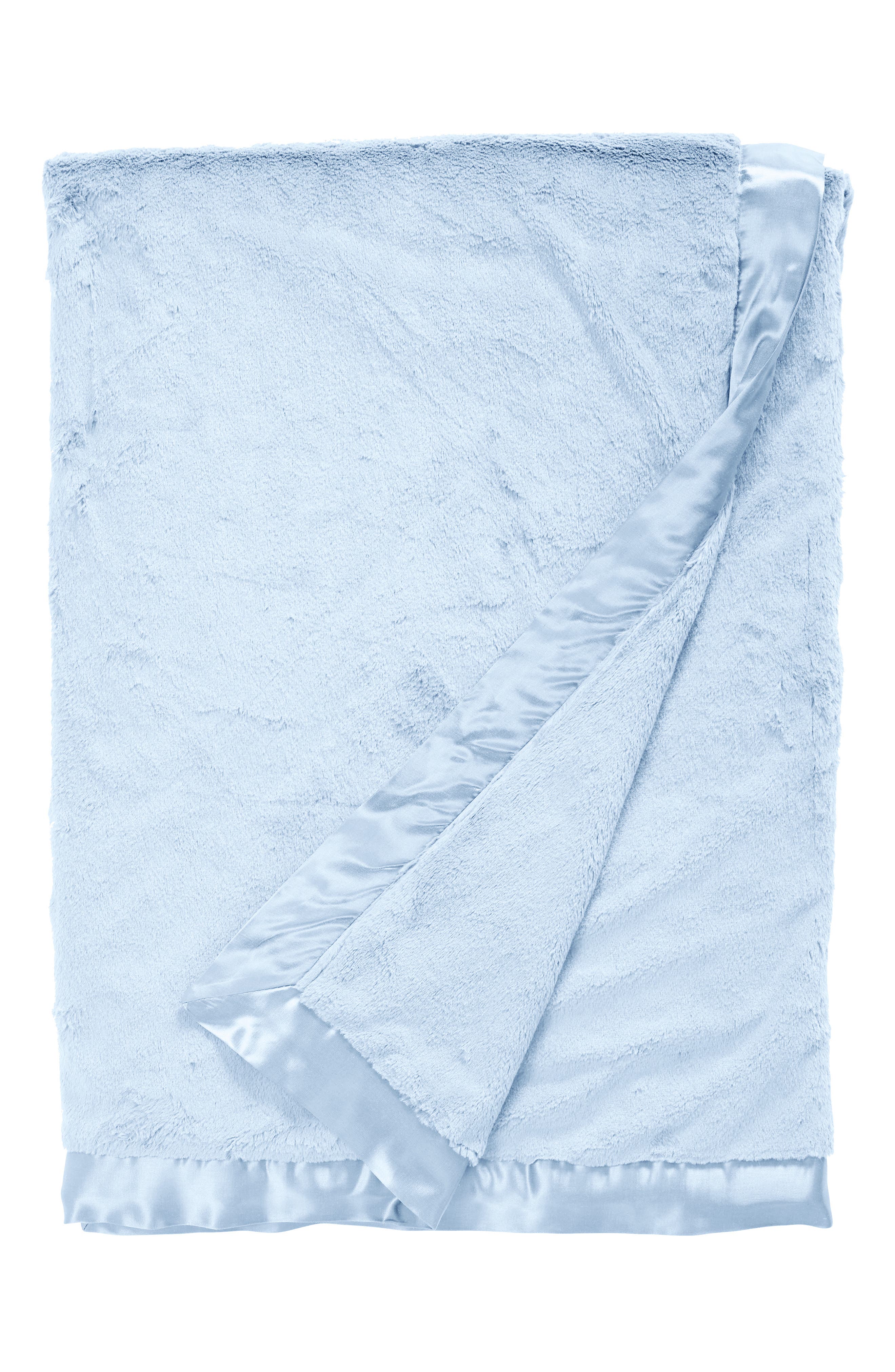 Little Giraffe Giraffe At Home Luxe™ Faux Fur Solid Throw | Nordstrom