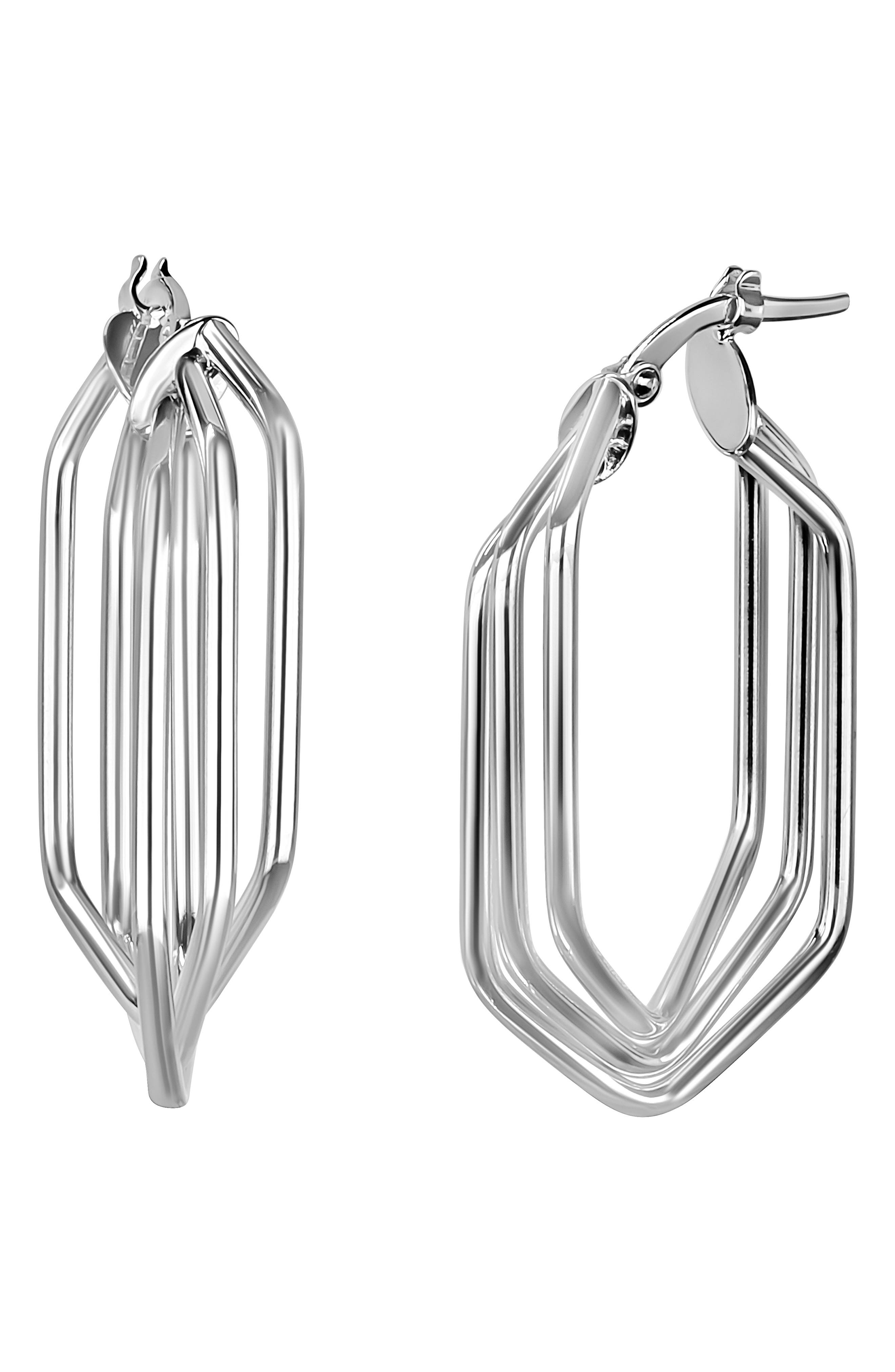 Bony Levy 14K Gold Cage Hoop Earrings | Nordstrom
