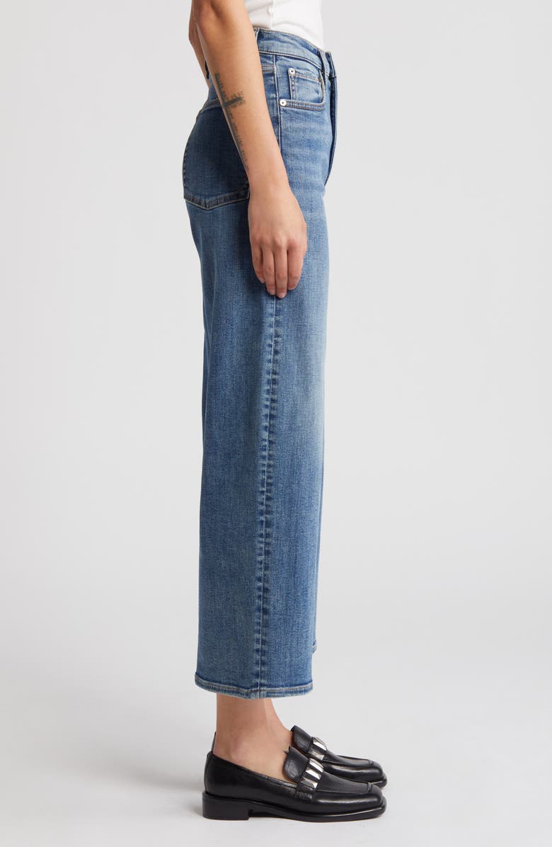 rag & bone Andi High Waist Ankle Wide Leg Jeans | Nordstrom
