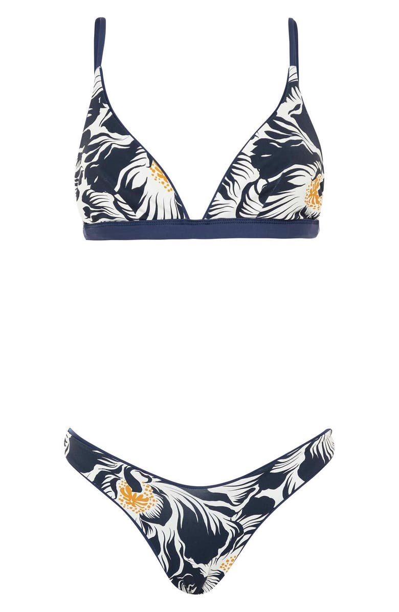 Maaji French Navy Splendour Reversible Bikini Bottoms | Nordstromrack
