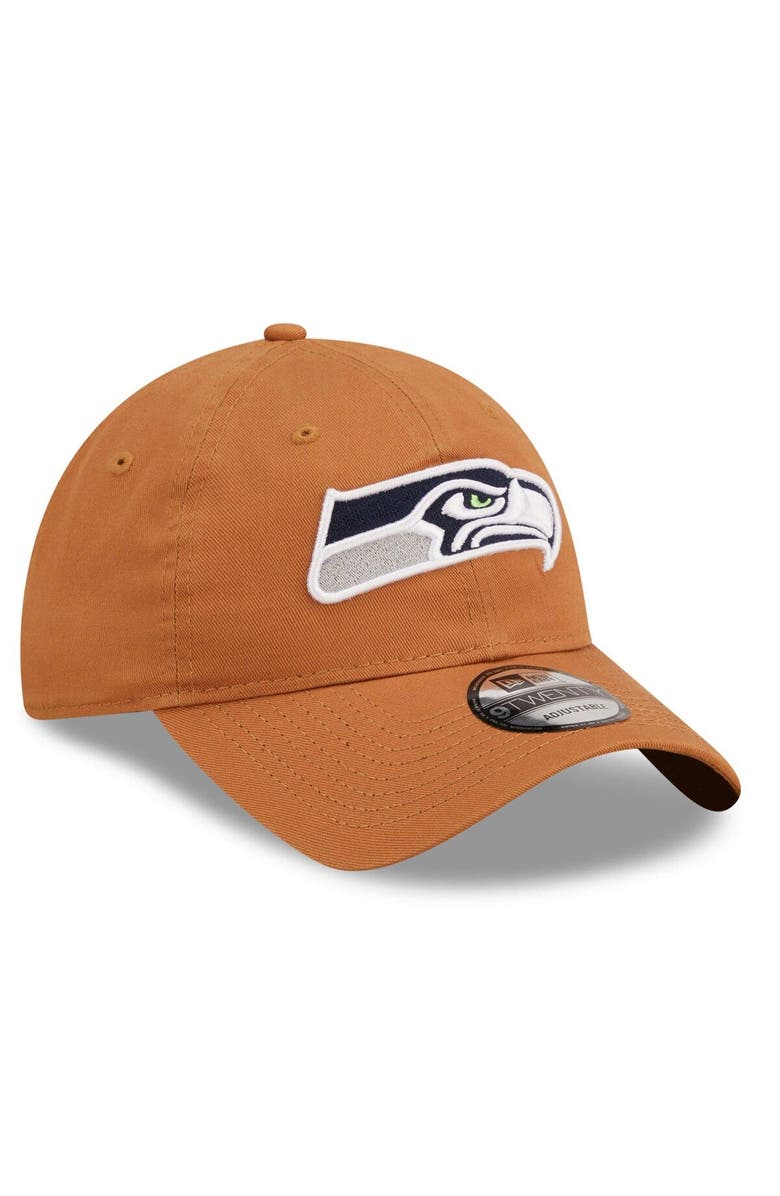 New Era Men's New Era Brown Seattle Seahawks Core Classic 2.0 9TWENTY ...