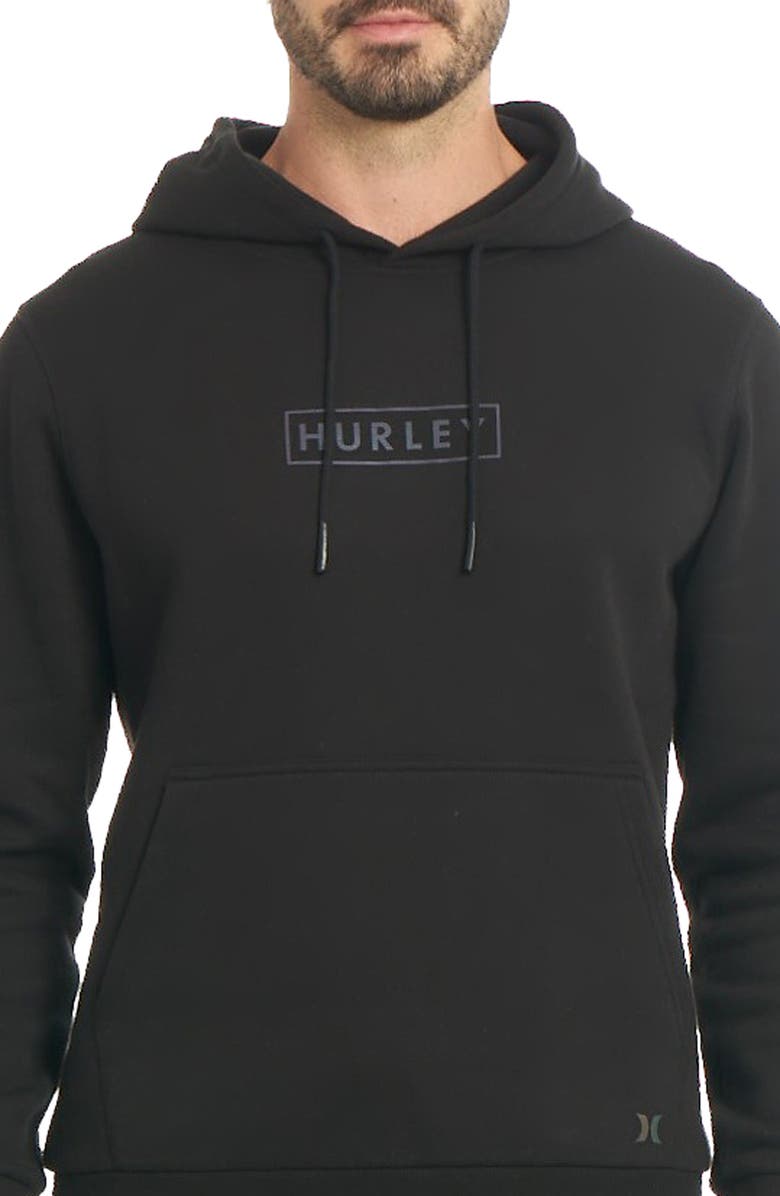 Hurley Box Logo Fleece Pullover Hoodie | Nordstromrack