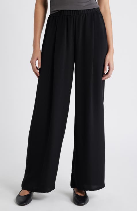 Women's 100% Silk Wide-Leg Pants | Nordstrom