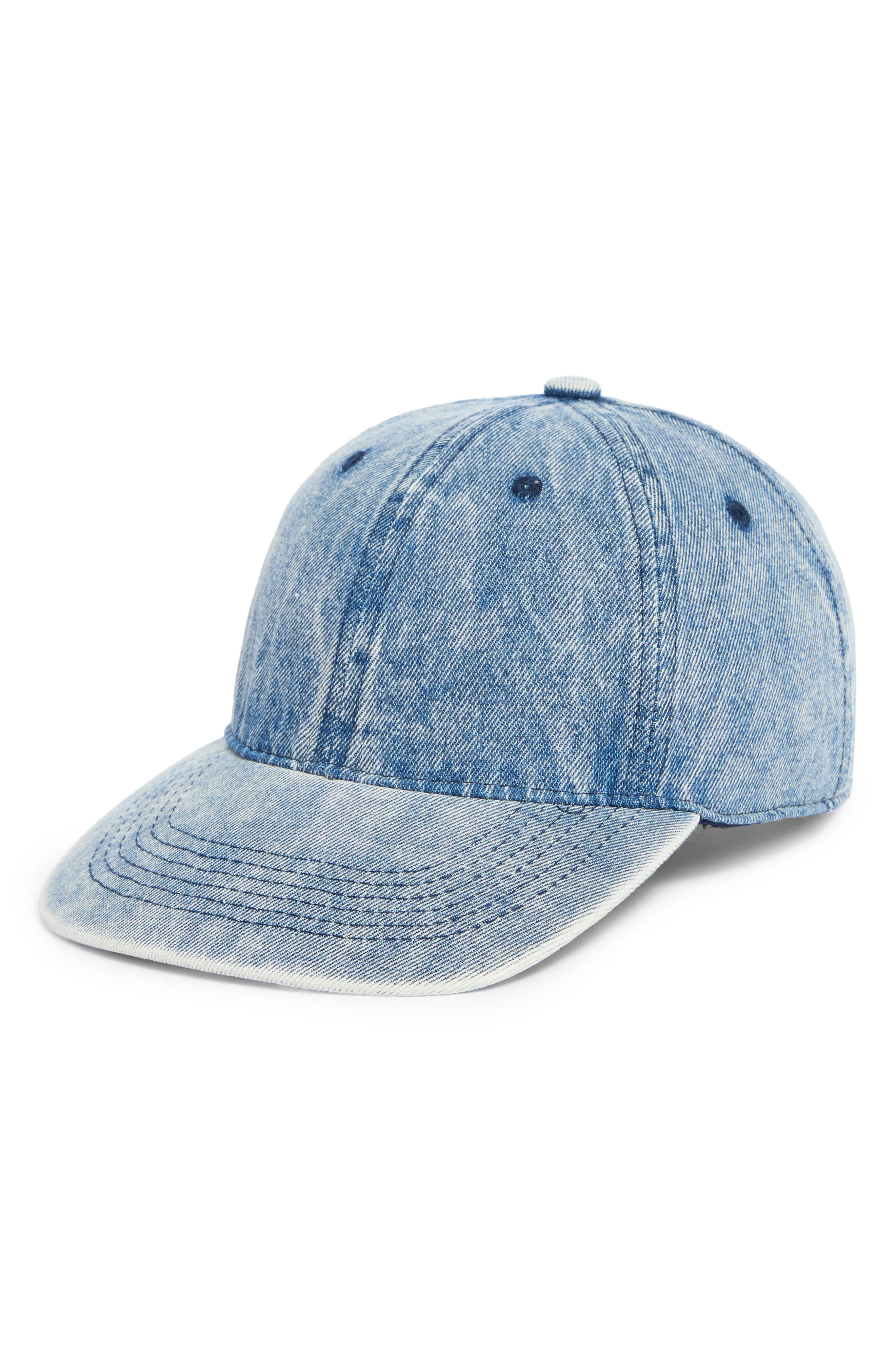 Melrose and Market Acid Washed Denim Baseball Cap | Nordstromrack