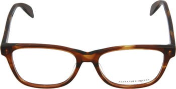 McQueen Alexander McQueen 55mm Rectangular Optical Frames | Nordstromrack