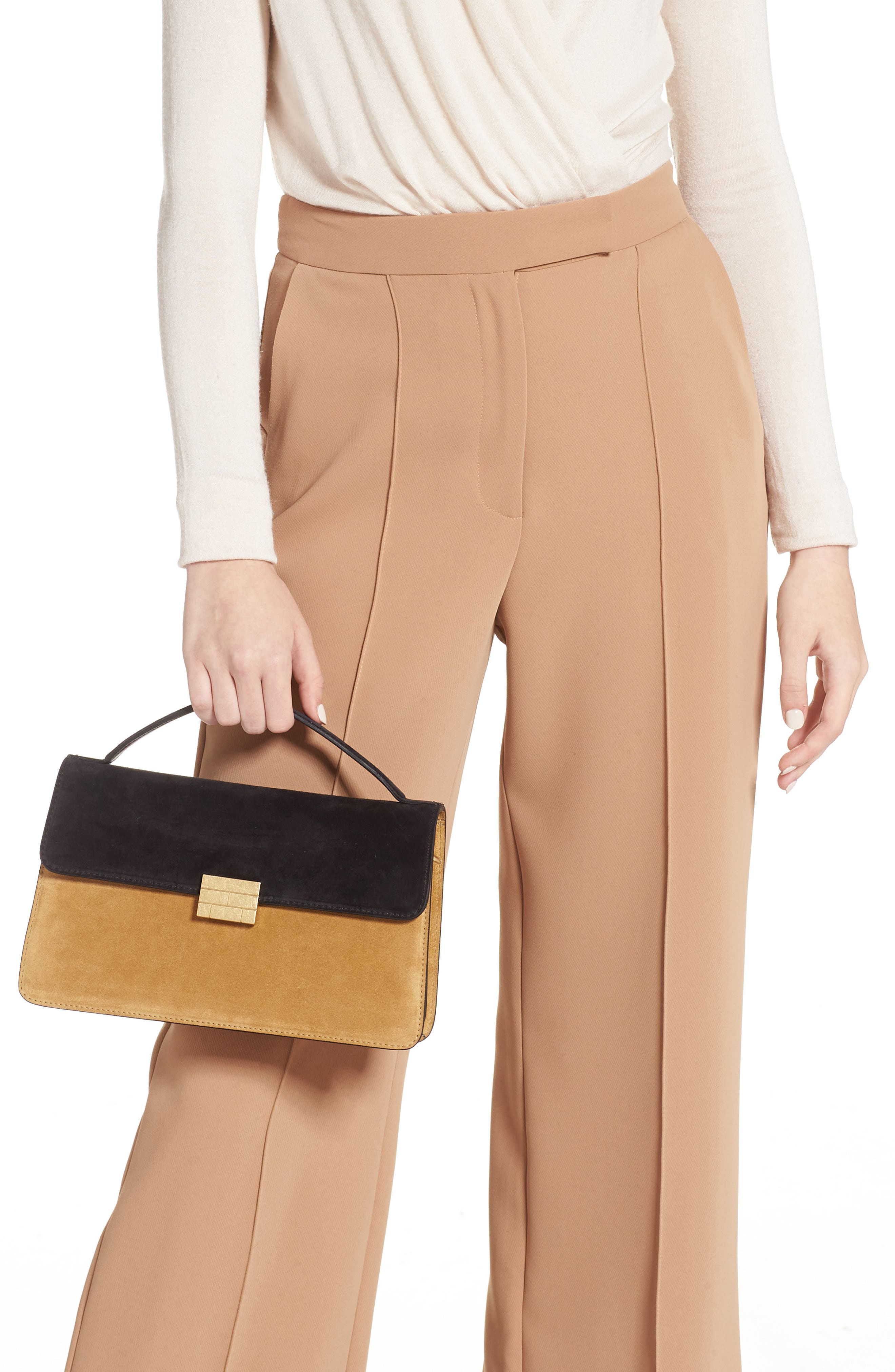 FRAME Le Signature Medium Leather Crossbody Bag | Nordstromrack