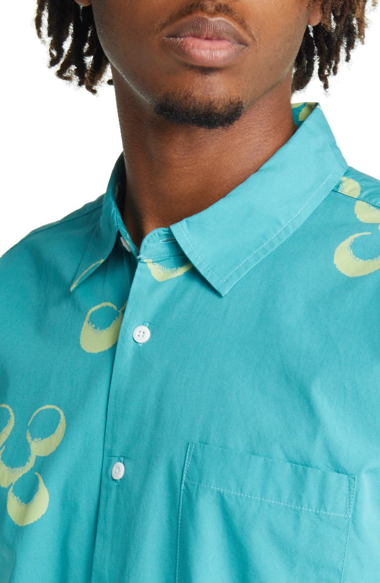 Obey Bubble Print Short Sleeve Button-Up Shirt | Nordstromrack