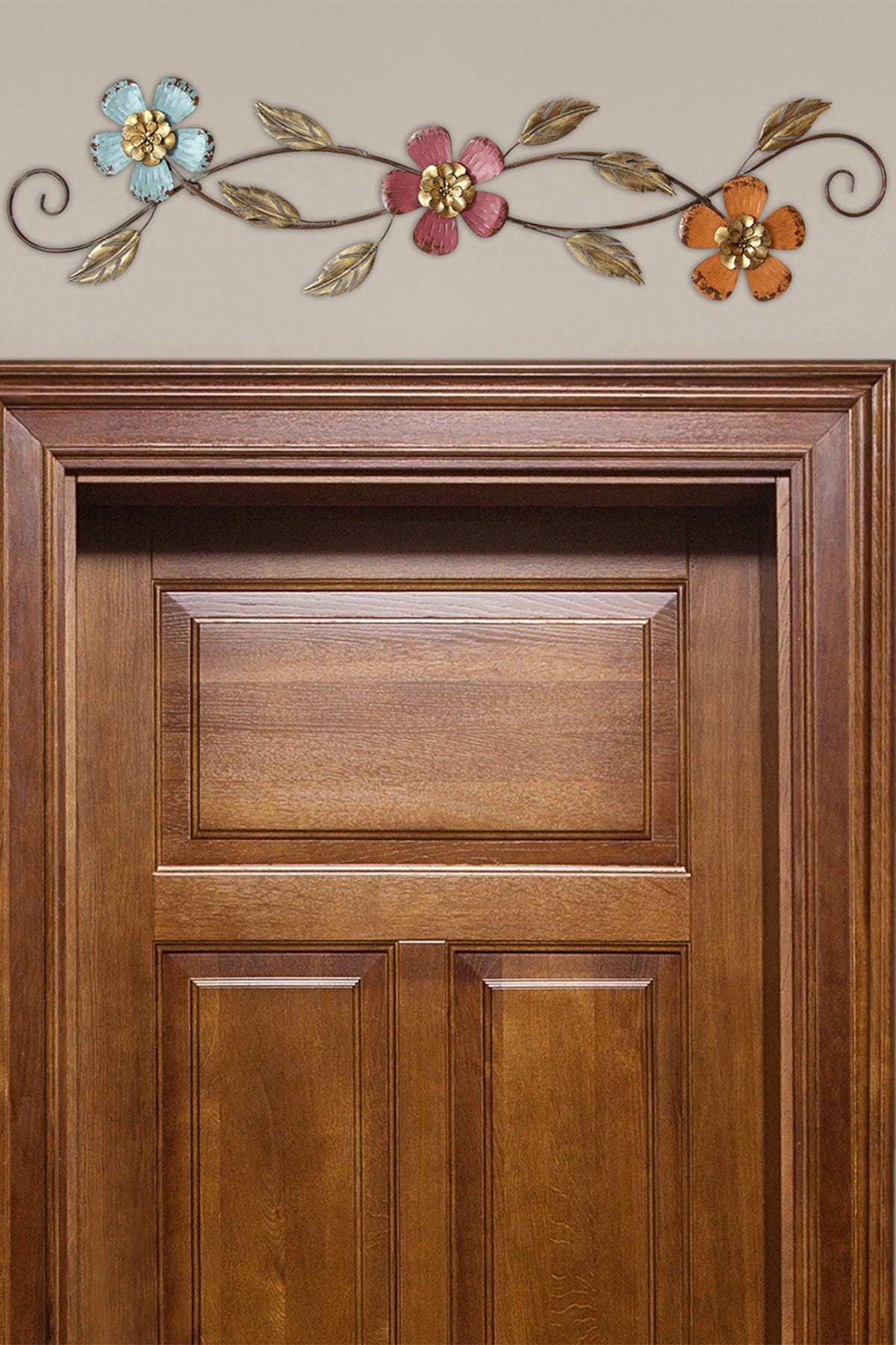 STRATTON HOME DECOR Floral Scroll Multicolor Wall Decor | Nordstromrack