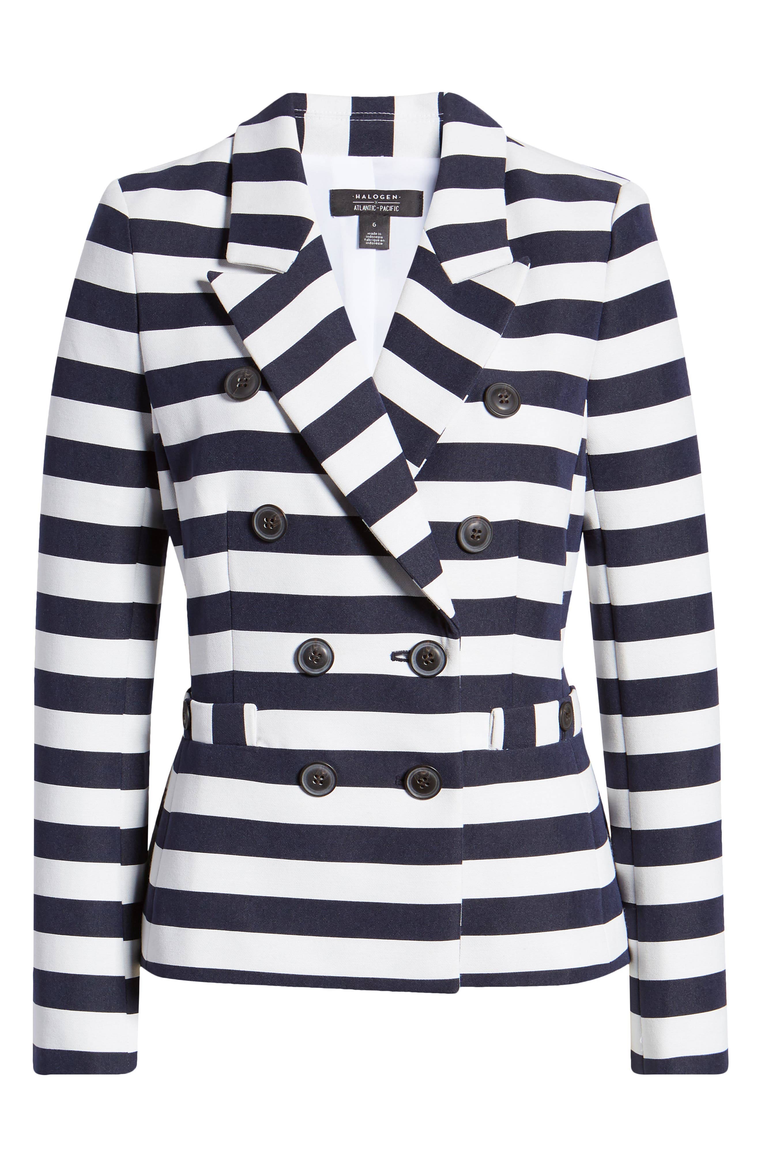 Halogen® x Atlantic-Pacific Stripe Blazer | Nordstrom
