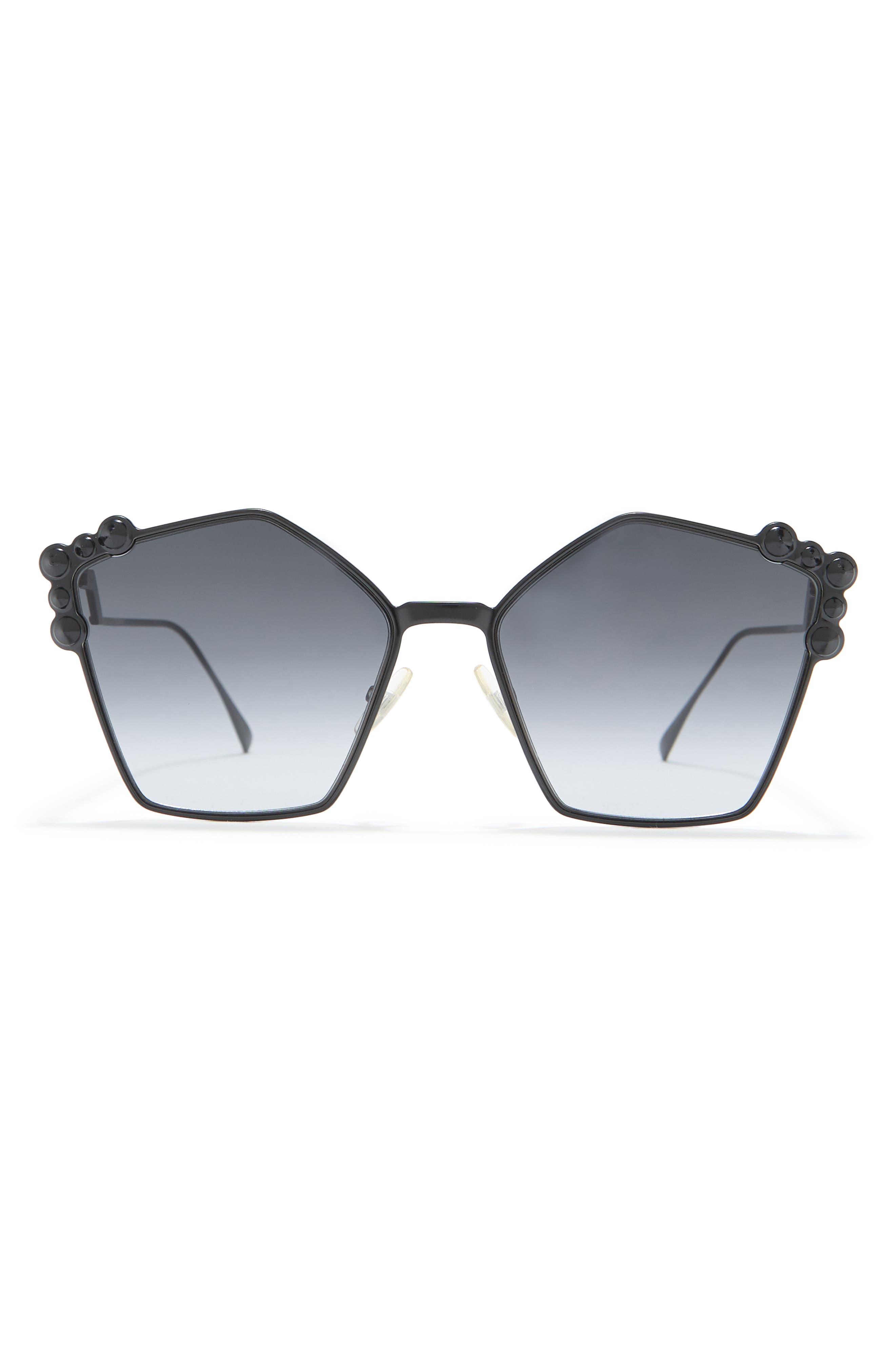 Fendi 57mm Oversized Geometric Cat Eye Sunglasses | Nordstromrack