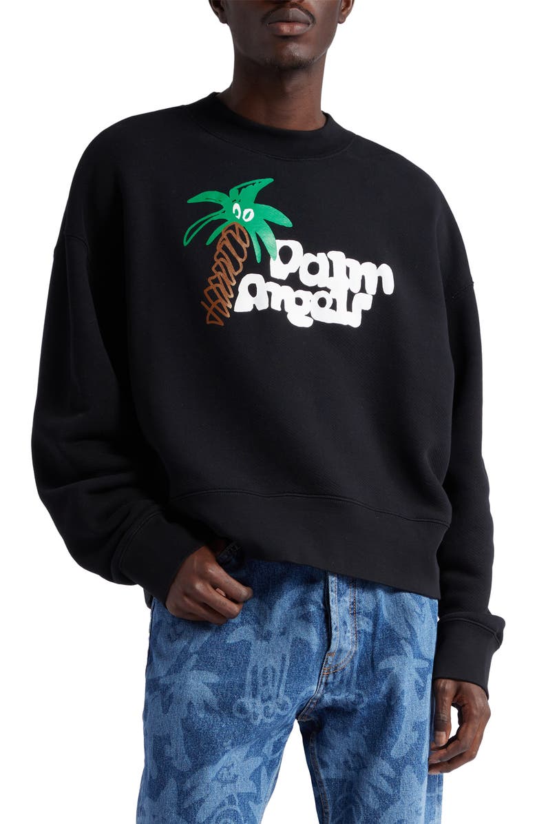 Palm Angels Sketchy Graphic Crewneck Sweatshirt | Nordstromrack