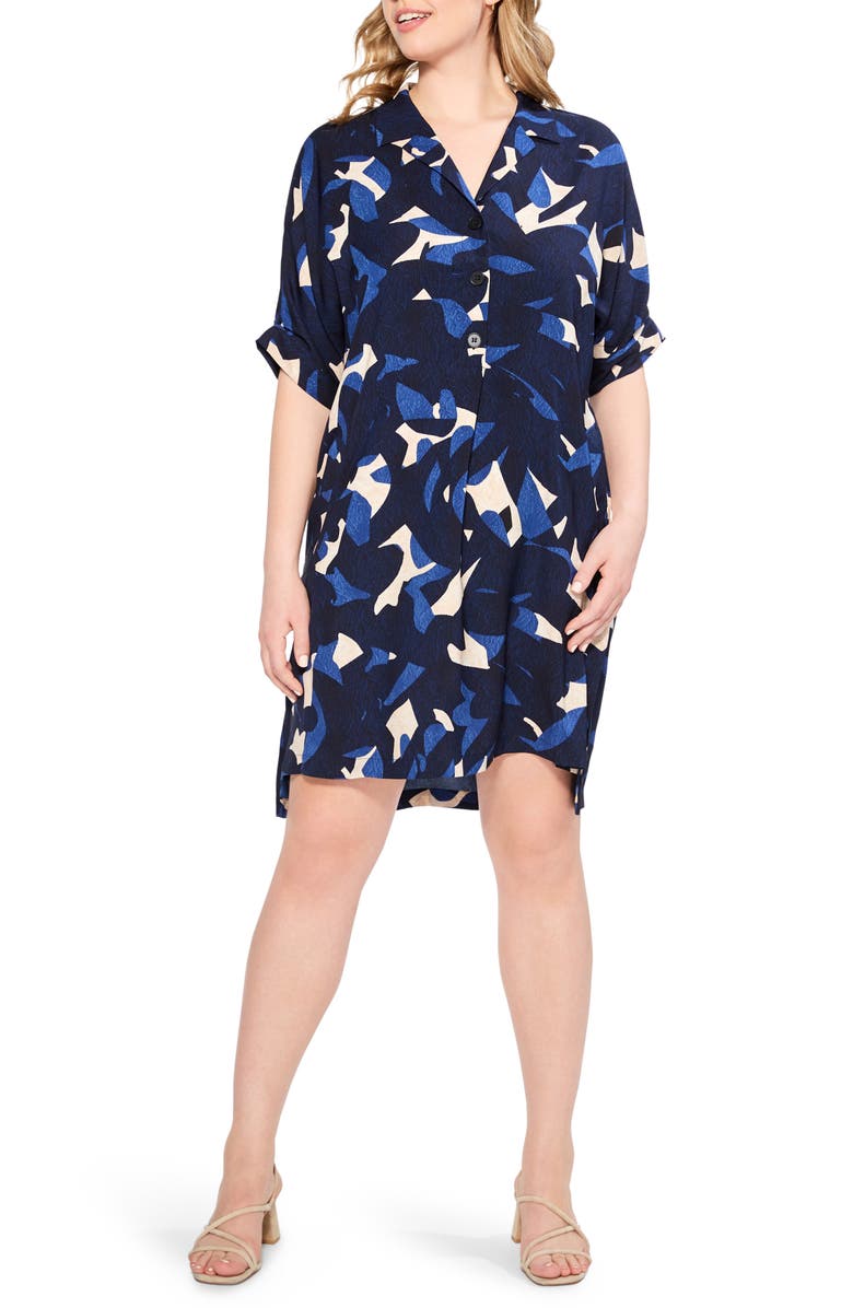 NIC+ZOE Abrstact Billow Shirtdress | Nordstromrack