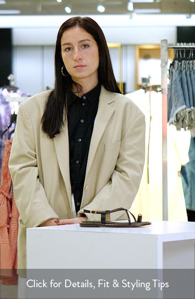 Sam Edelman Tenly Toe Loop Genuine Calf Hair Sandal (Women) | Nordstrom