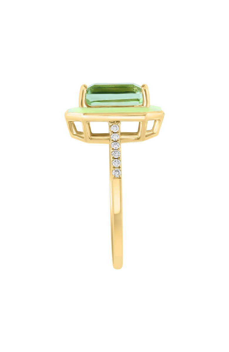 EFFY 14K Gold Prasiolite & Diamond Ring - 0.09 ctw | Nordstromrack