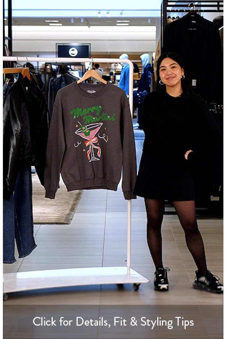 Merry Martinis Fleece Graphic Sweatshirt | Nordstromrack