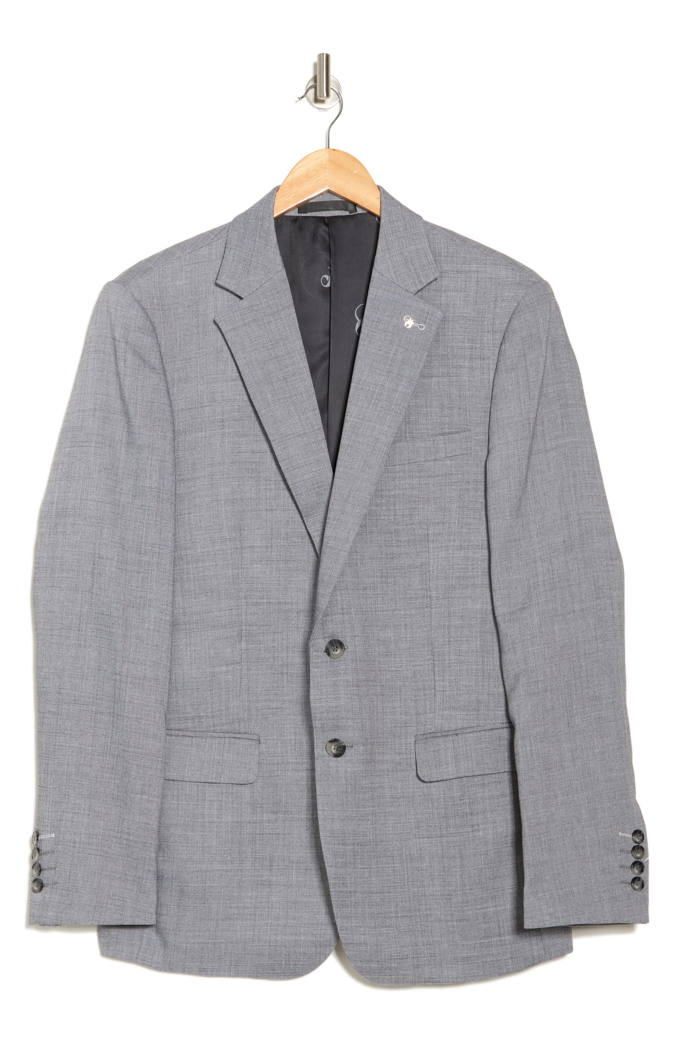Scotch & Soda Grey Crosshatch Notch Lapel Blazer | Nordstromrack