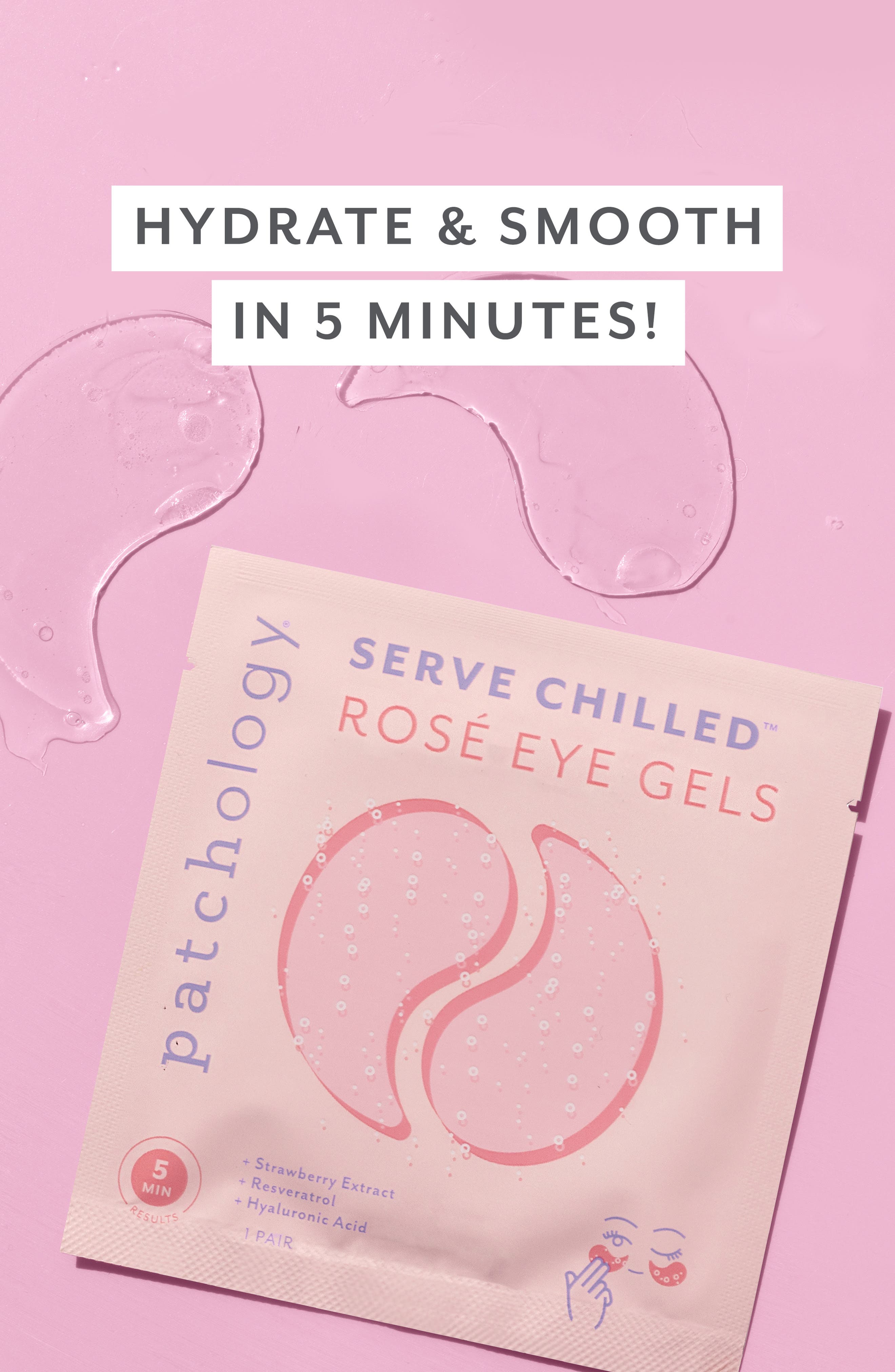 Patchology 5-Pack Serve Chilled Rosé All Day Eye Gels | Nordstromrack