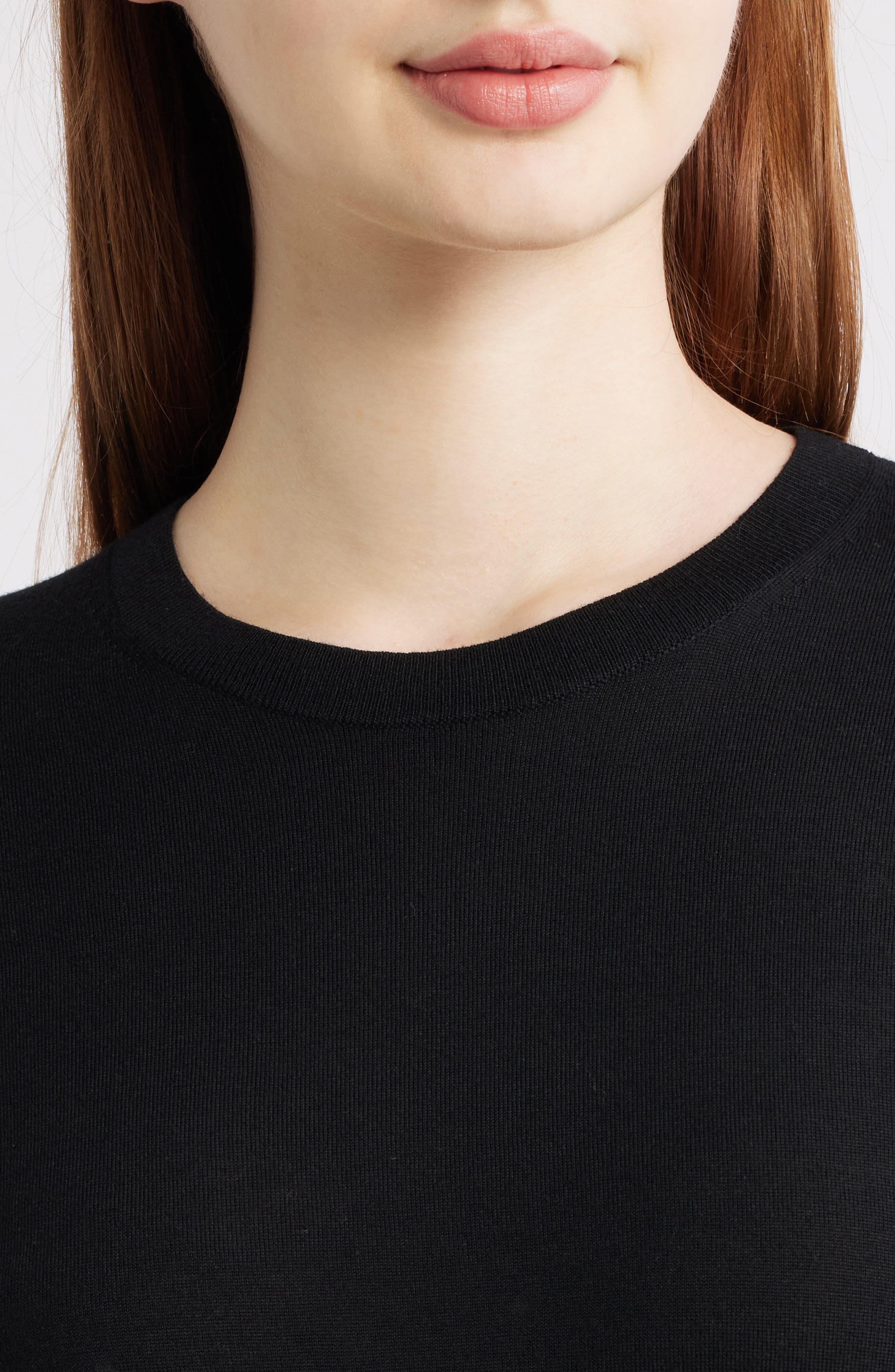 Theory Regal Short Sleeve Wool Sweater | Nordstrom