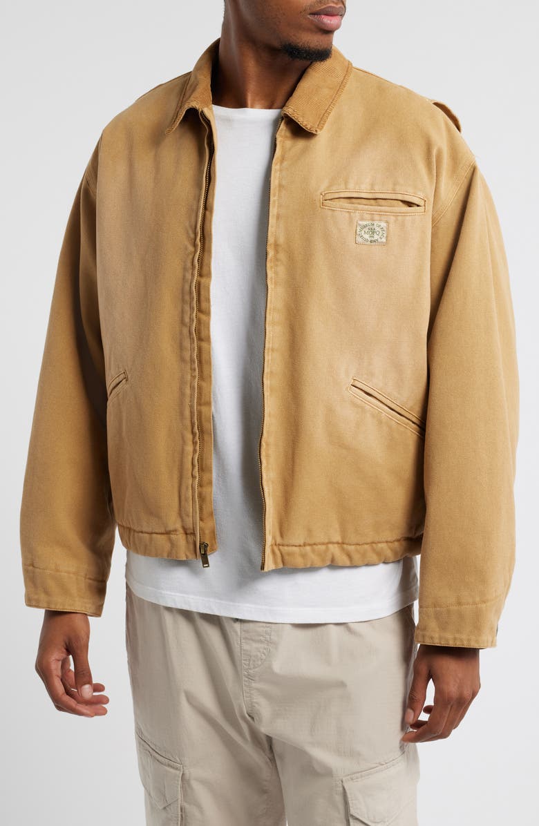 Museum of Peace & Quiet Wordmark Oversize Cotton Canvas Work Jacket ...