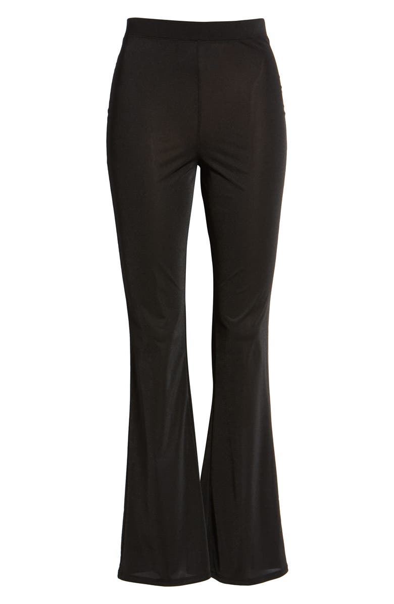 Open Edit Sheen Knit Flare Pants | Nordstromrack