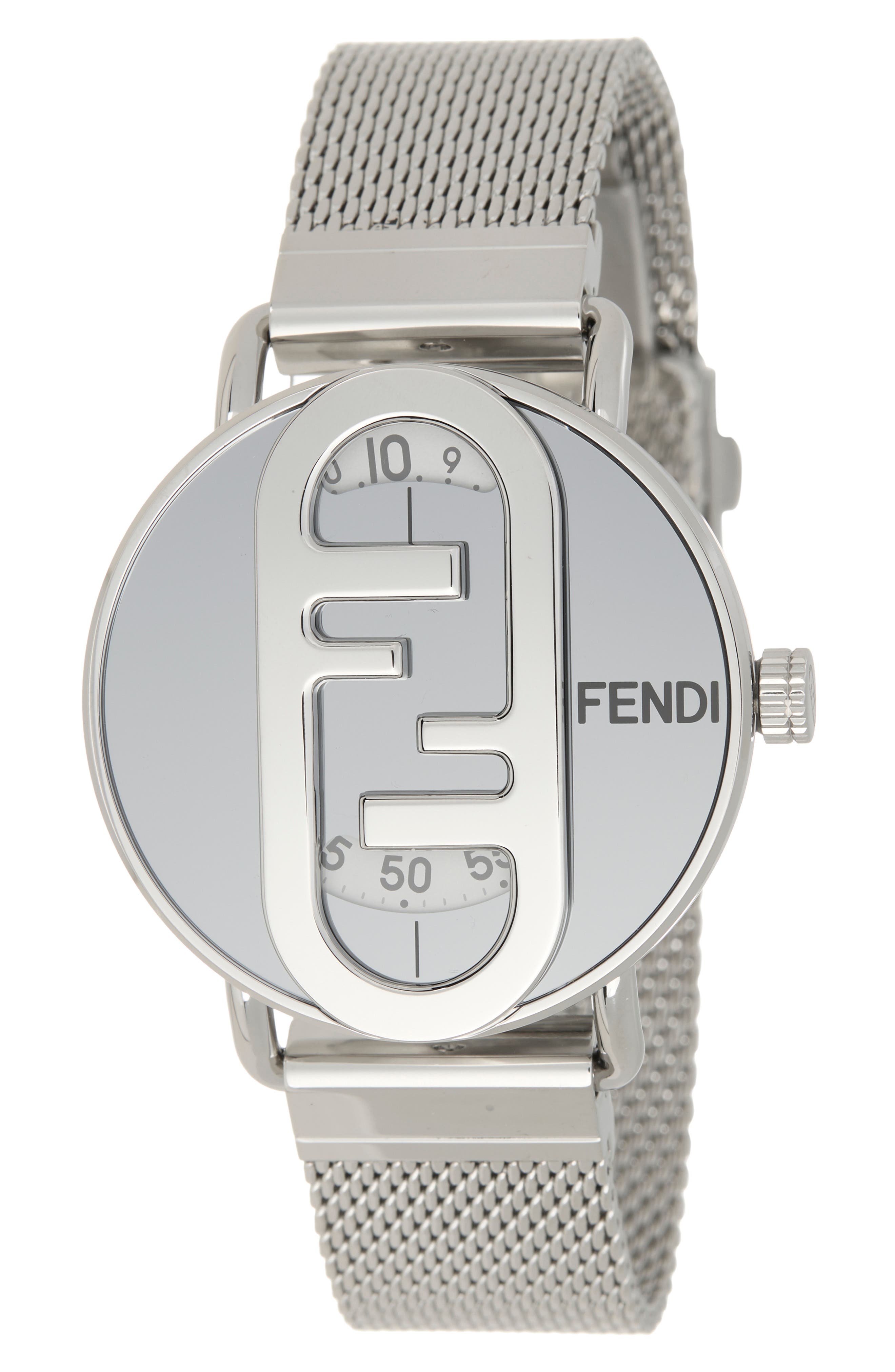 Fendi O'Lock Mesh Strap Watch, 42mm | Nordstromrack