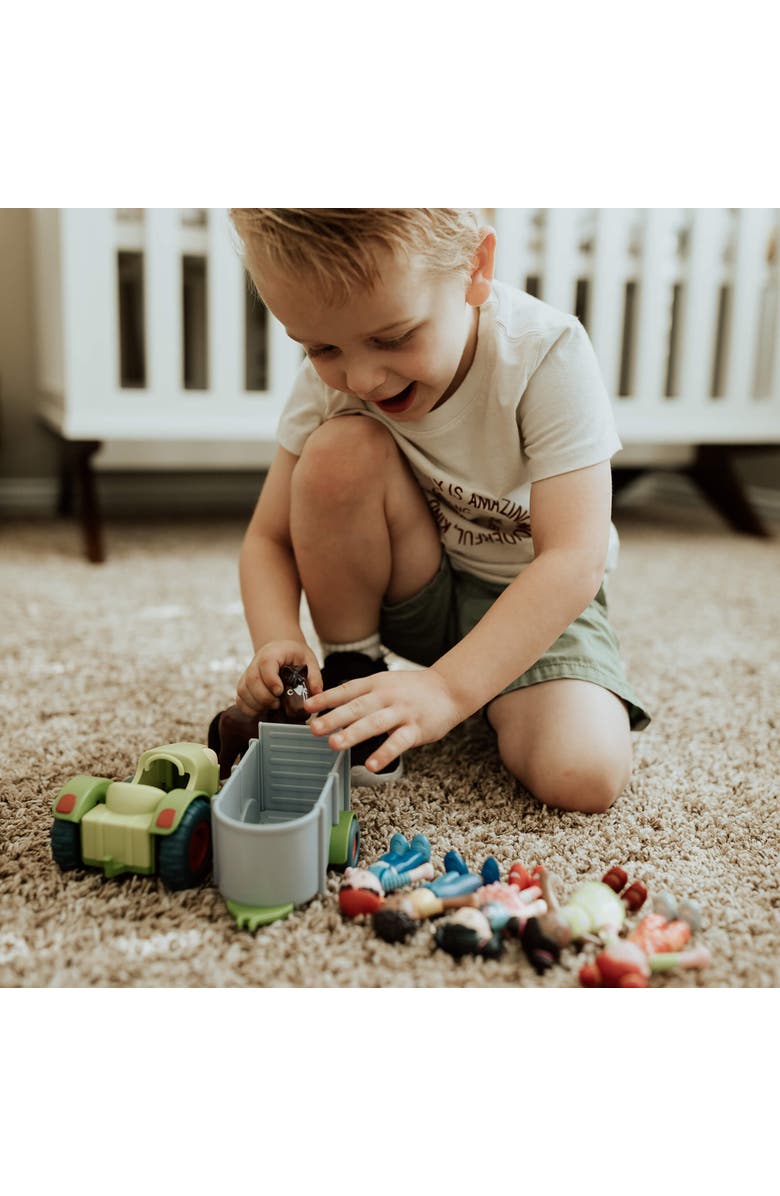 HABA Little Friends Tractor and Trailer - 2 Piece Farm Play Set with ...