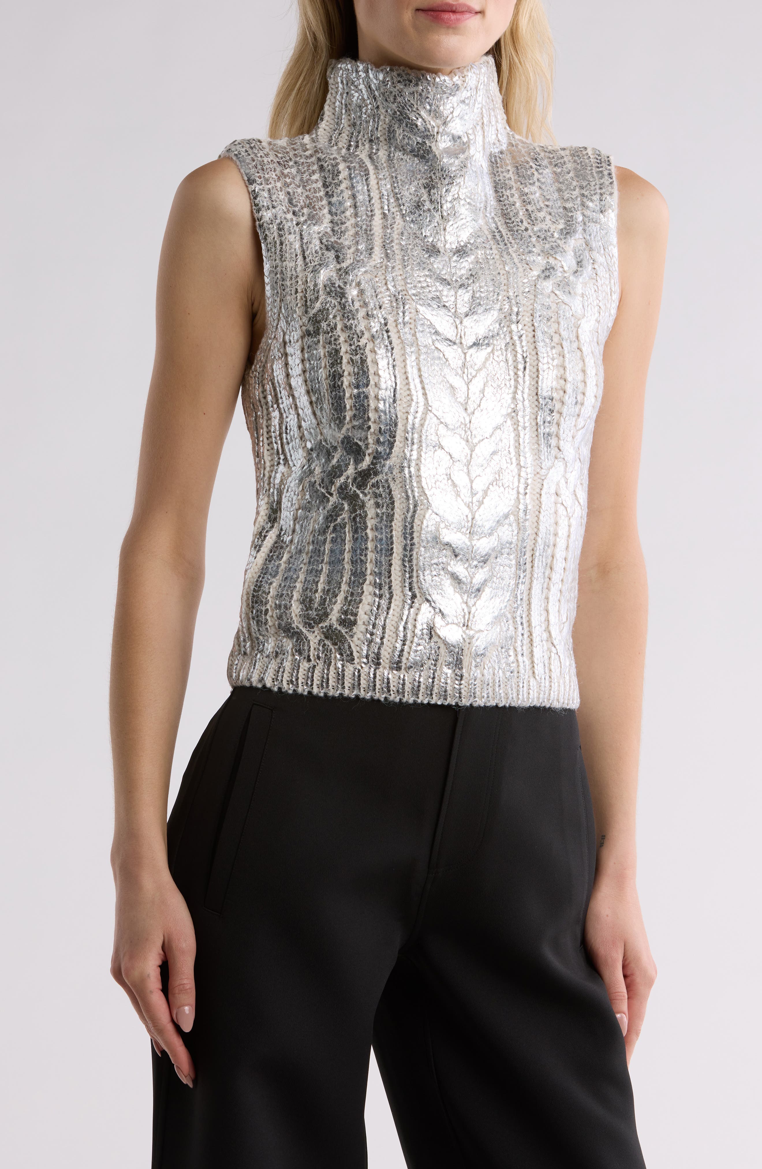 JASON WU Metallic Cable Stitch Sweater | Nordstromrack