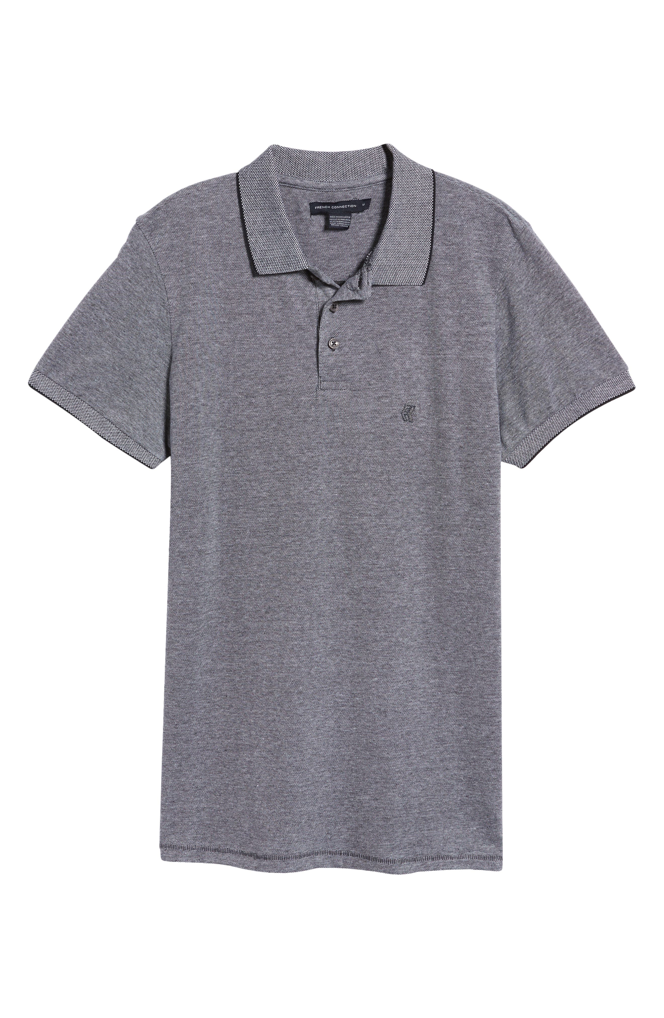 French Connection Bird's Eye Tipped Polo | Nordstromrack