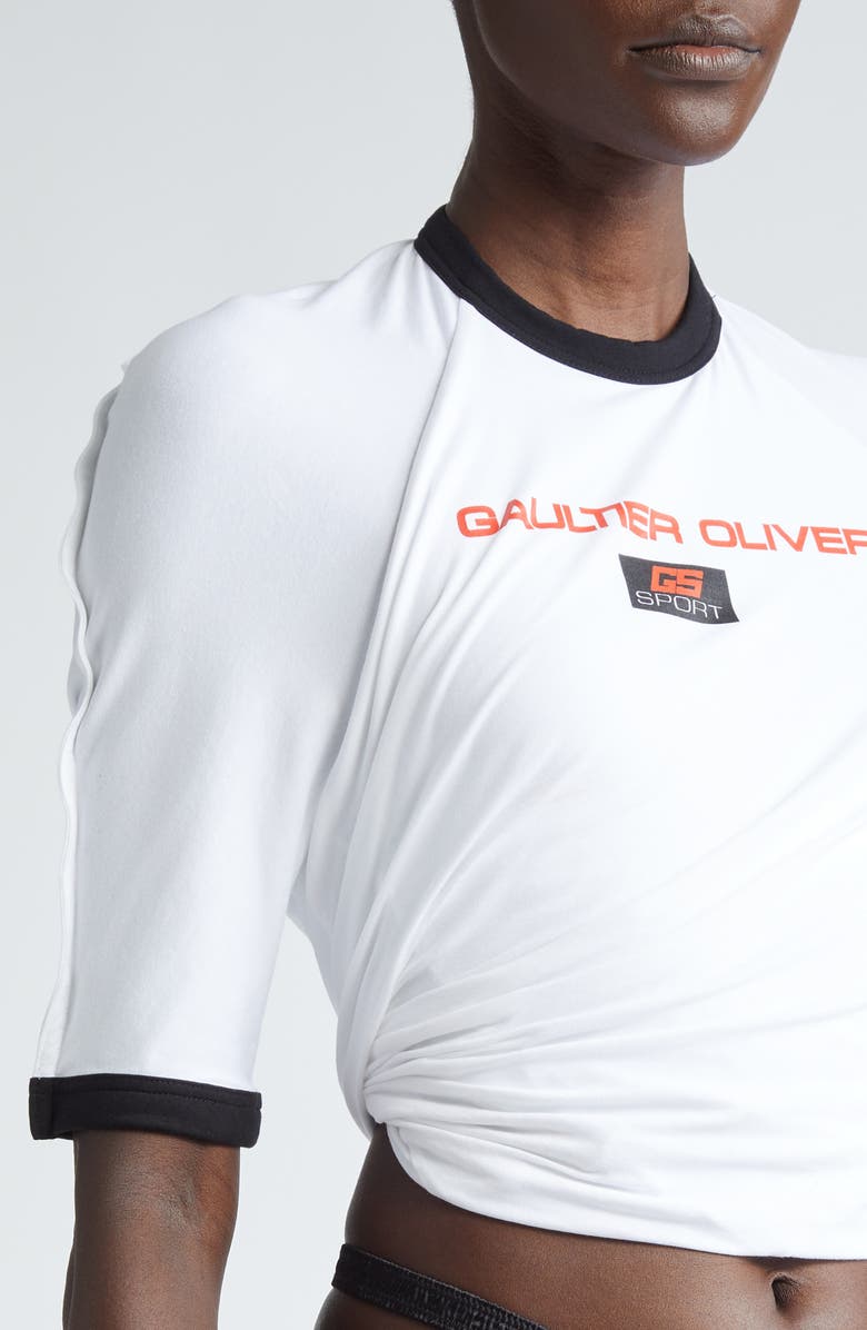 Jean Paul Gaultier Twist Hem Logo Graphic T-Shirt | Nordstromrack