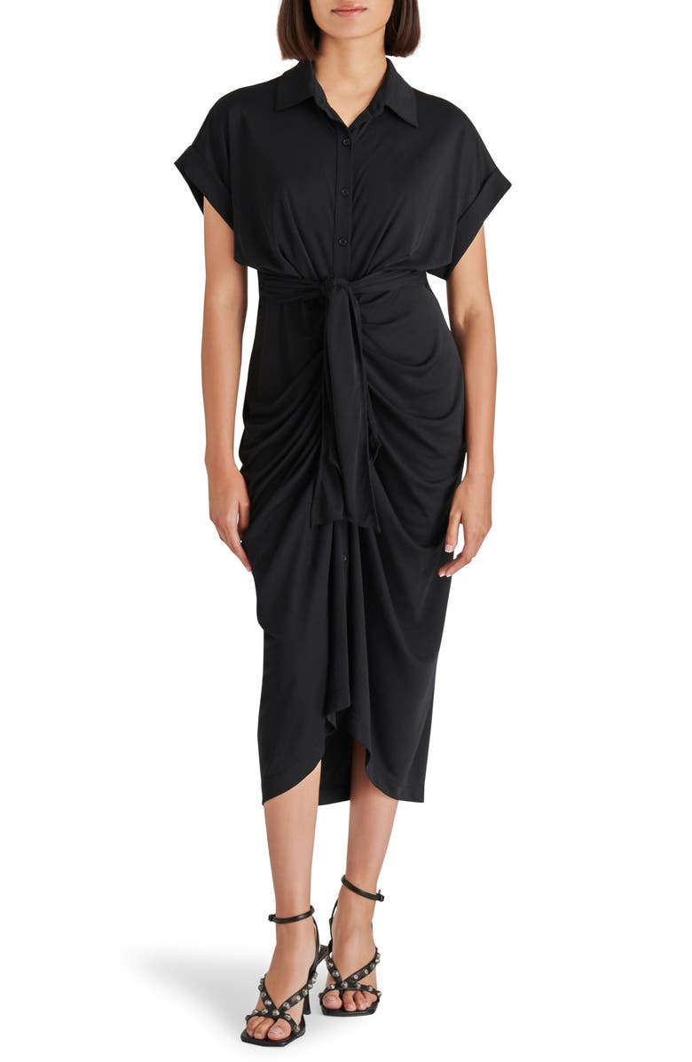 Steve Madden Tori Knit Midi Shirtdress | Nordstromrack